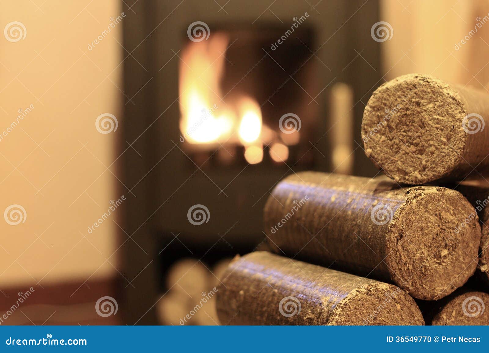 Wood briquettes stock photo. Image of blaze, energy, heat - 36549770