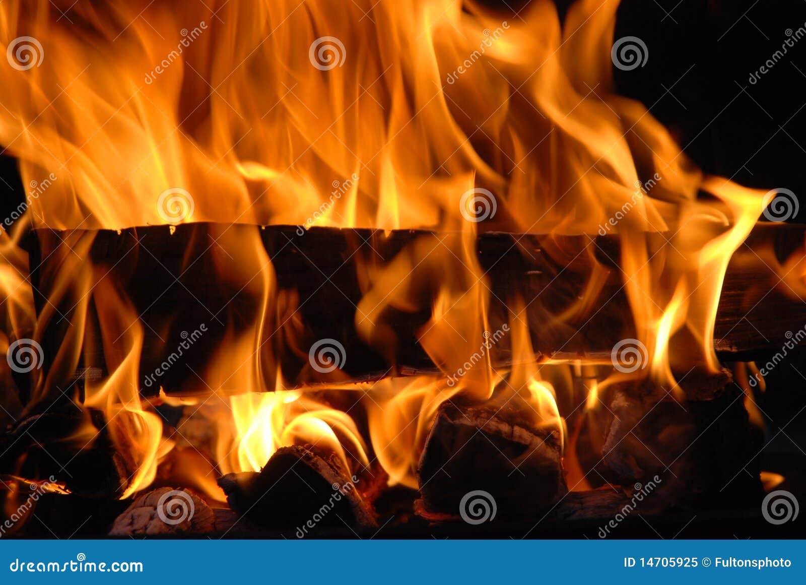 Wood Burning Fire stock image. Image of woodpile, firewood - 14705925