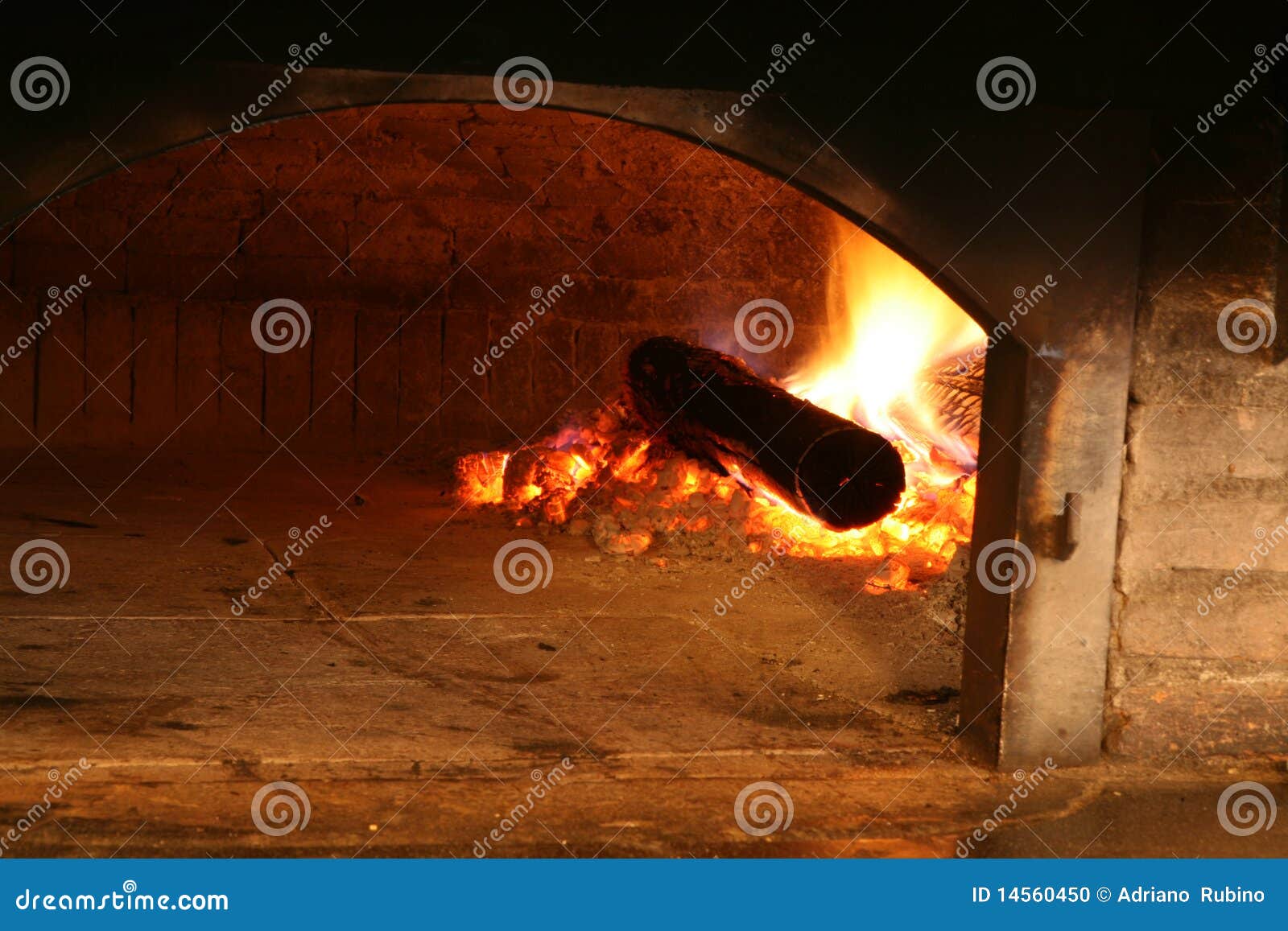 Wood-burning oven stock photo. Image of pizza, combustion - 14560450