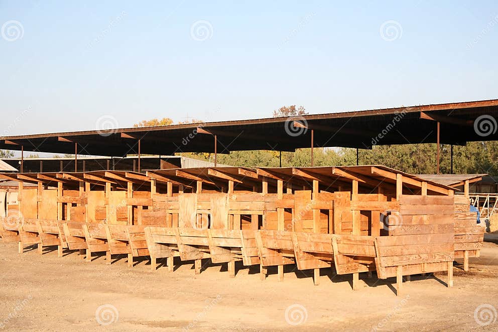 Wood calf pens stock image. Image of pattern, structure - 7635509