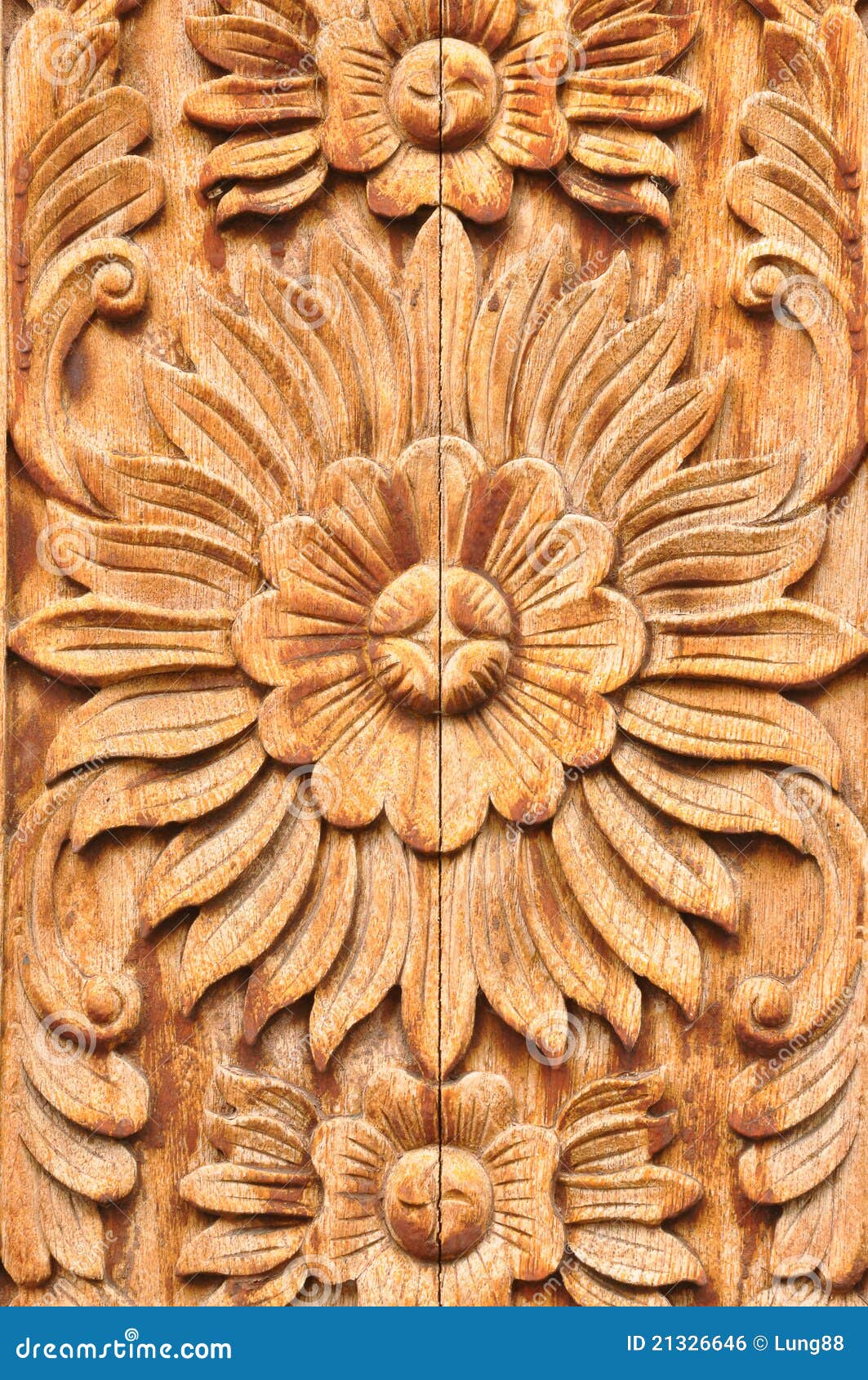 Wood Carving stock photo. Image of backgrounds, flower - 21326646