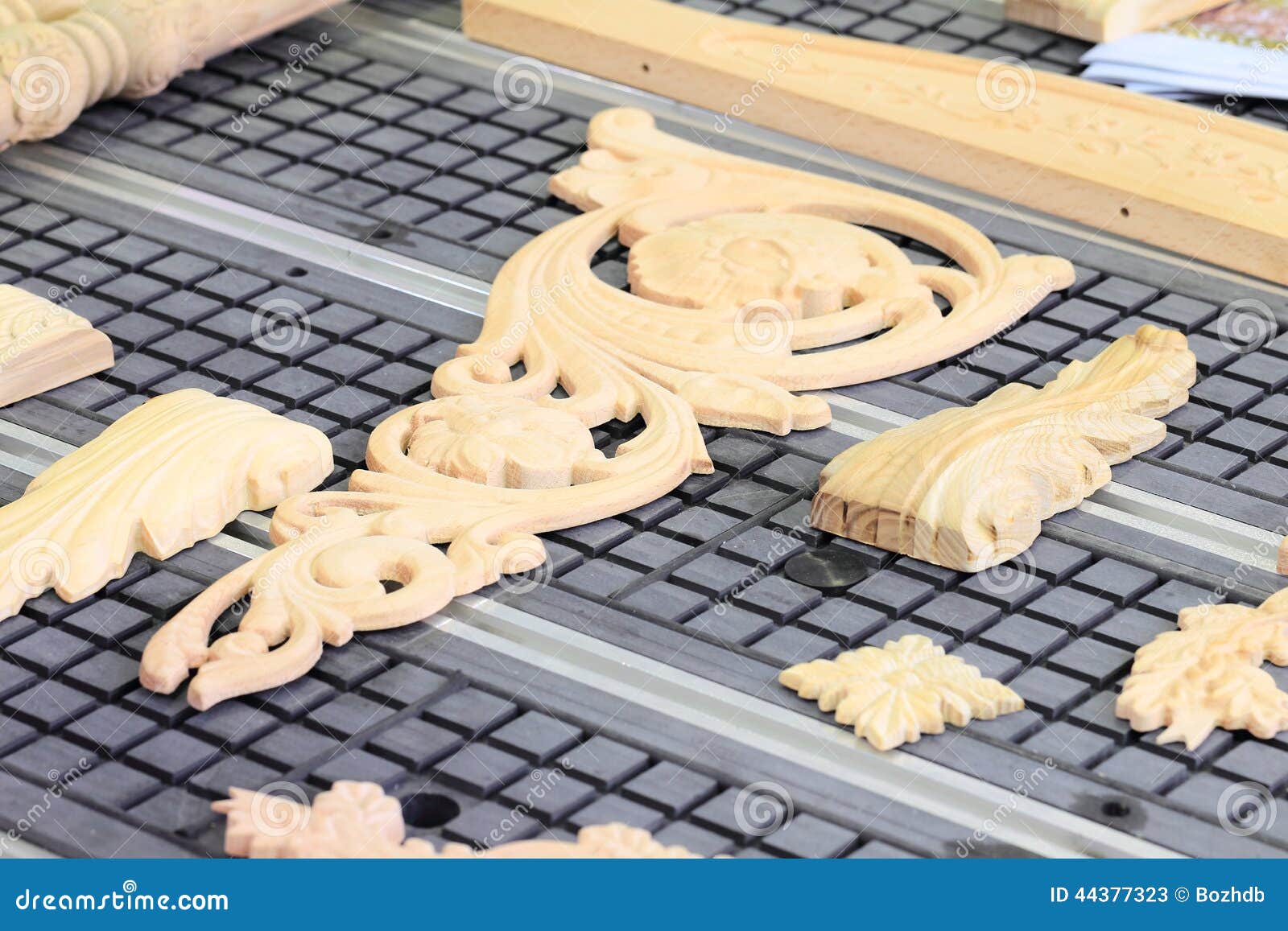 Wood Carving Decoration Samples Stock Image - Image of border, face ...
