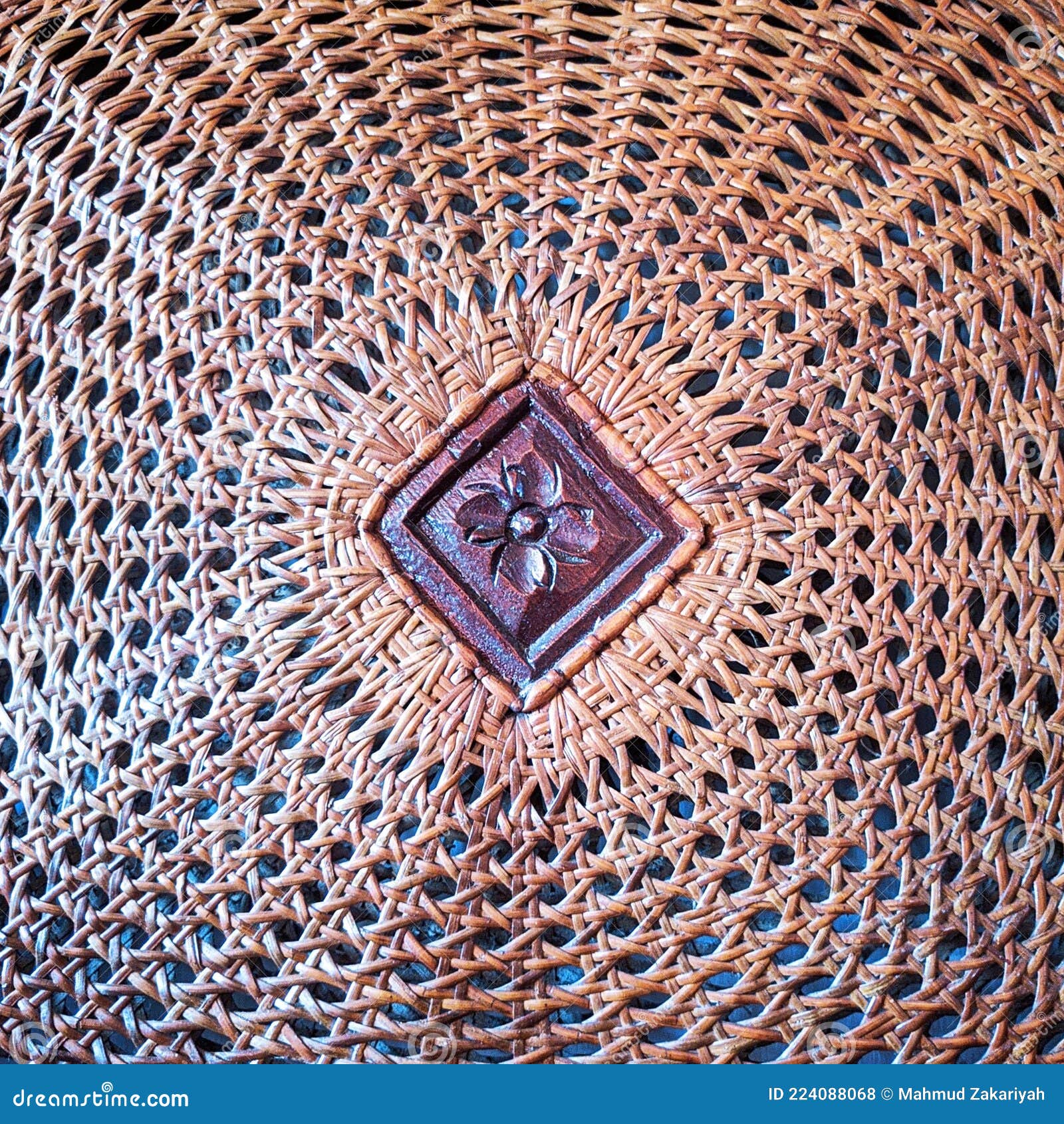 Wood Carving and Rattan Weaving. Stock Photo - Image of weaving, wood ...