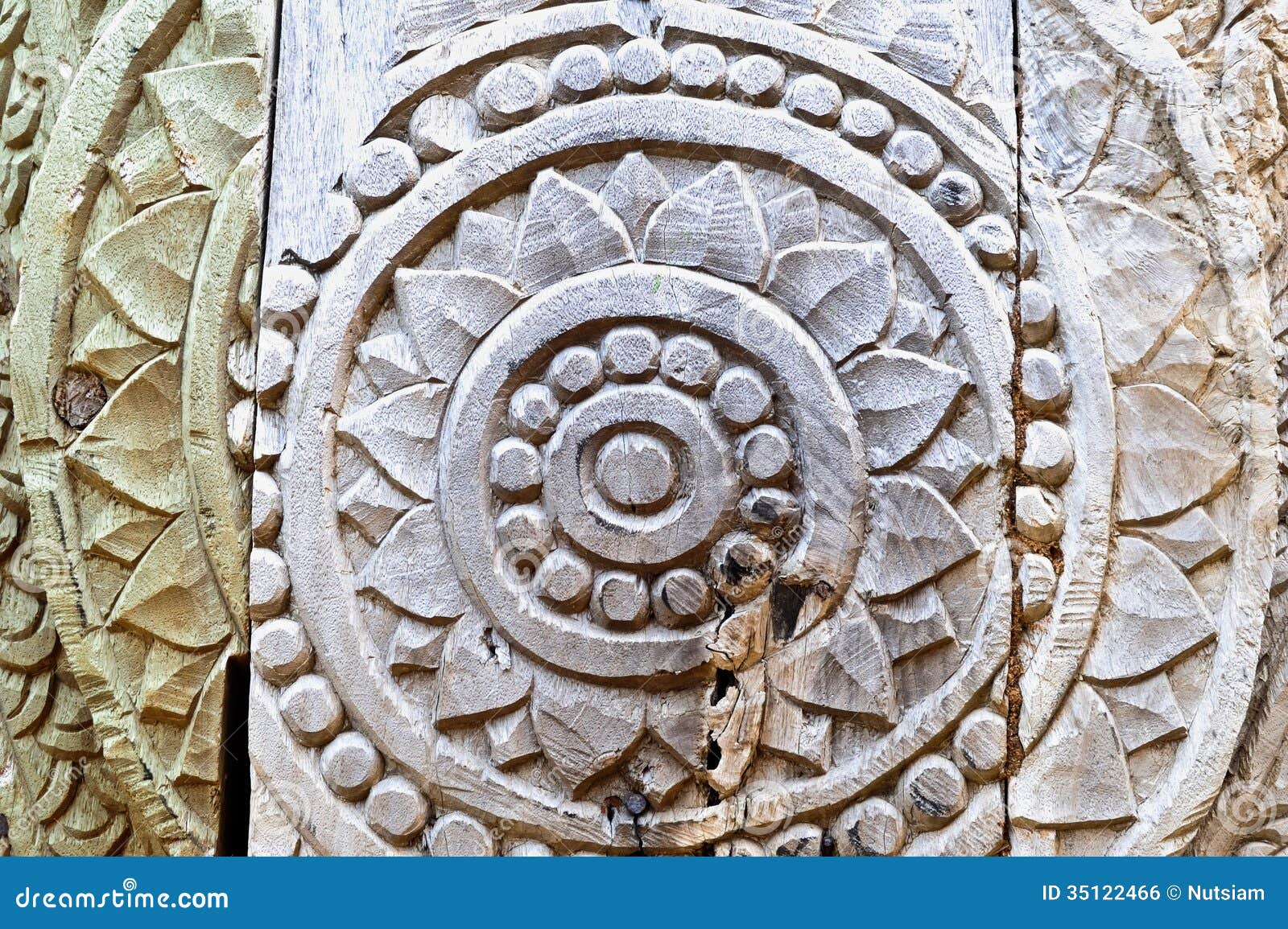 Wood carving stock photo. Image of seamless, craft, geometric - 35122466