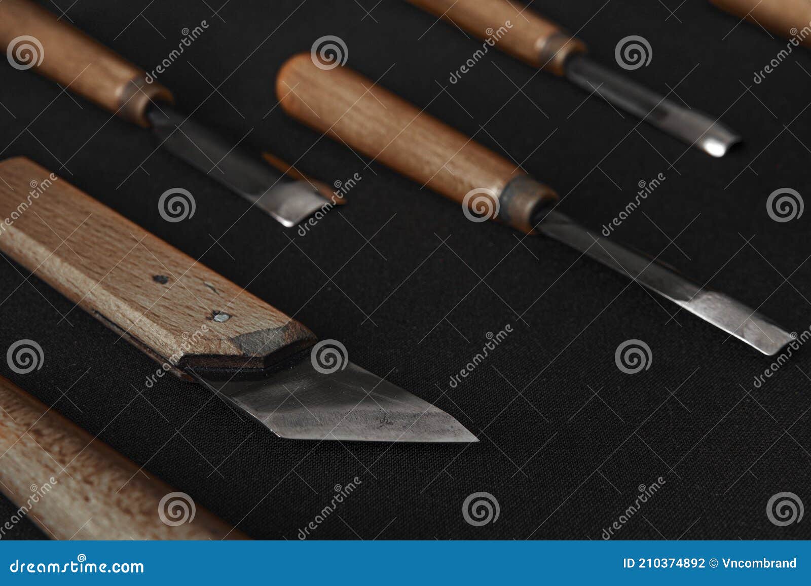 Wood Carving Tools Wallpaper Poster Stock Photo - Image of isolated ...