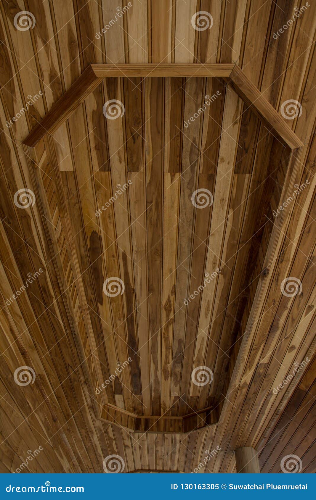 Wood Ceiling Decoration Background Stock Image - Image of texture ...