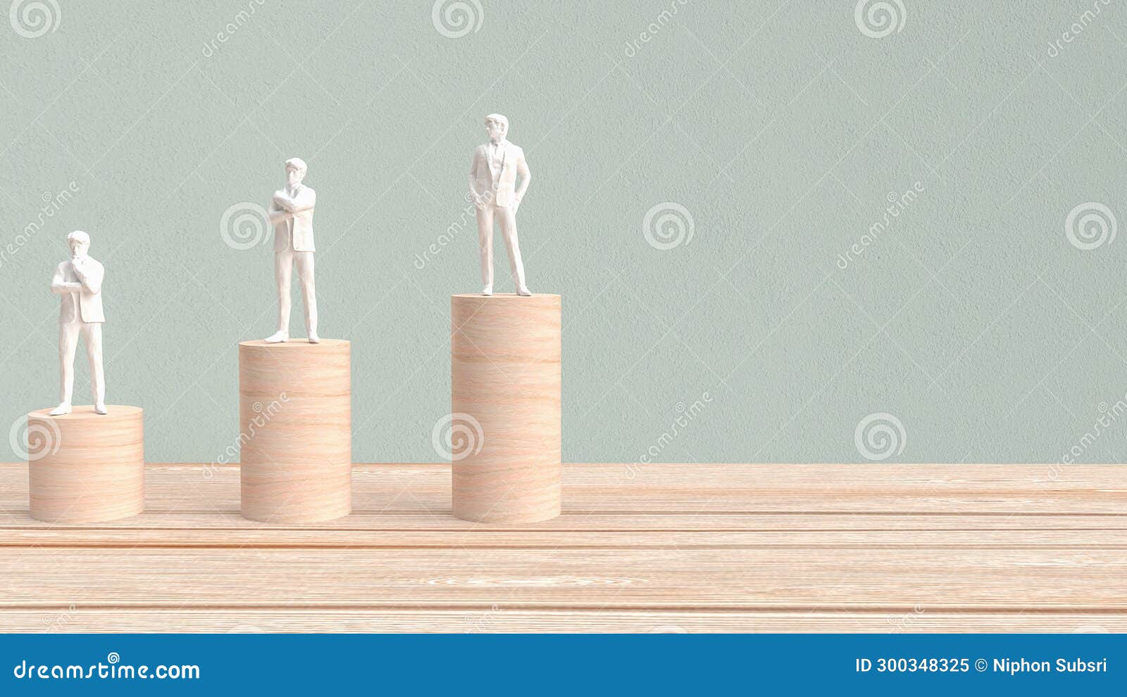 The Wood Chart for Business Concept 3d Rendering Stock Illustration ...