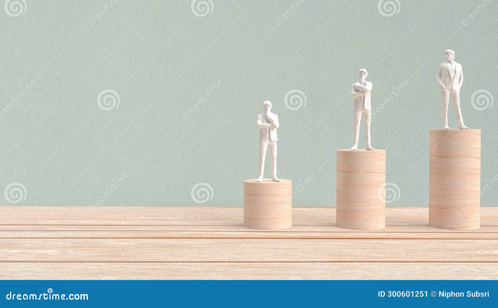 The Wood Chart for Business Concept 3d Rendering Stock Illustration ...