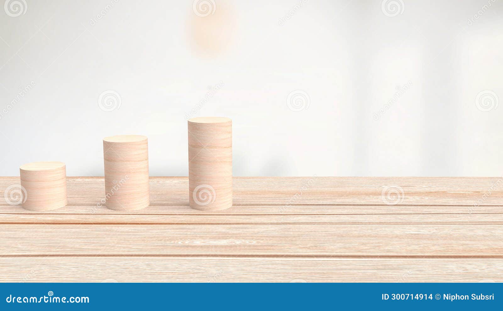 The Wood Chart for Business Concept 3d Rendering Stock Illustration ...