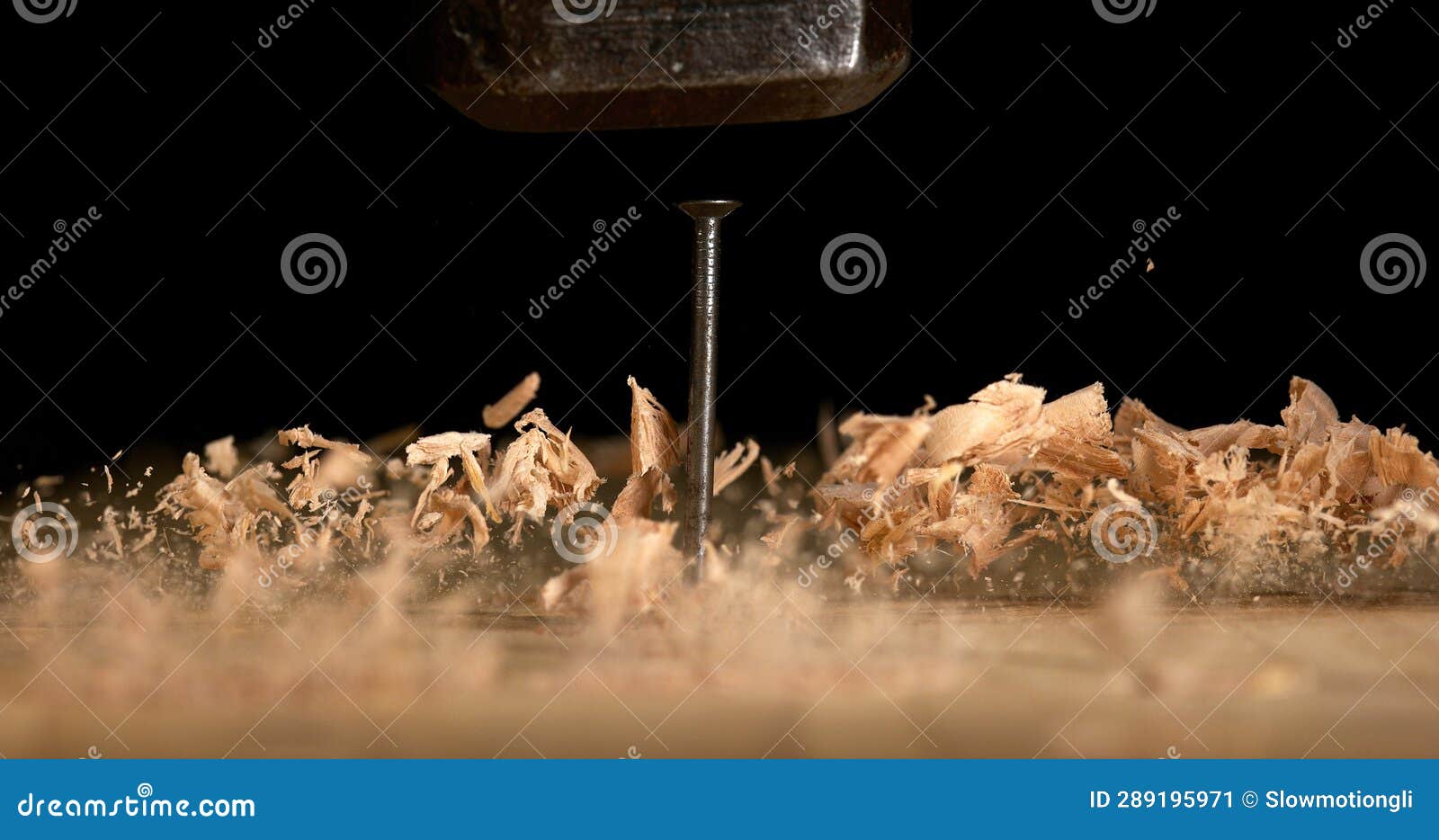 Wood Chip Turning on a Wood Board, Making Chips Stock Image - Image of ...