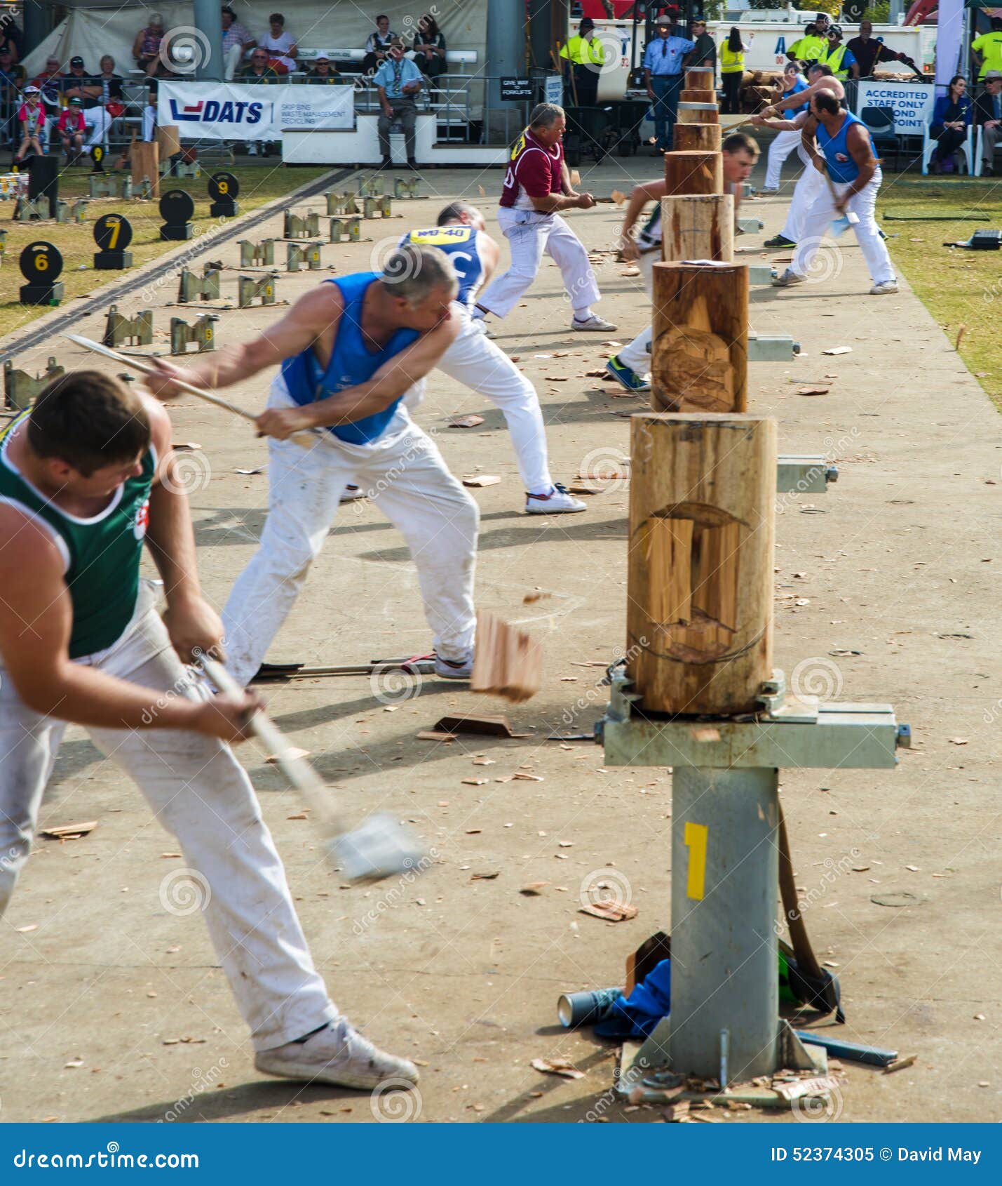 Wood chopping competition editorial image. Image of active - 52374305