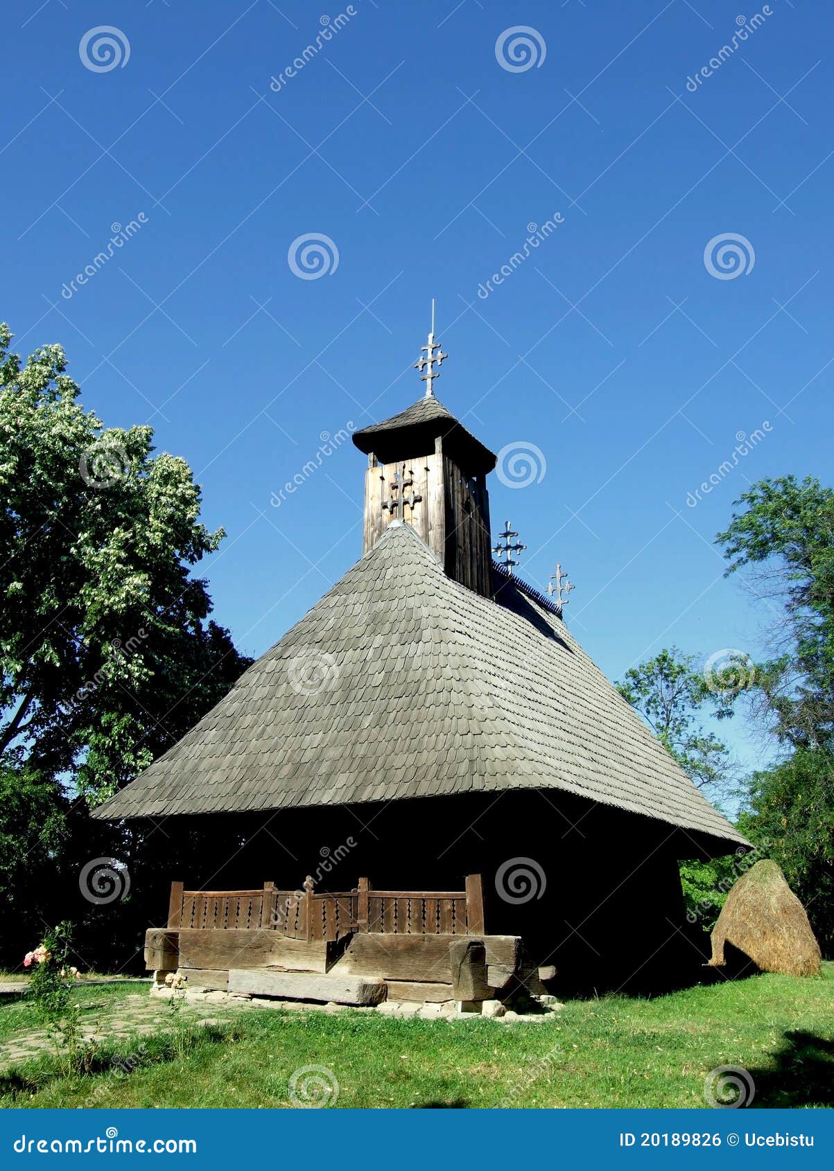 Wood church stock photo. Image of wood, village, authentic - 20189826