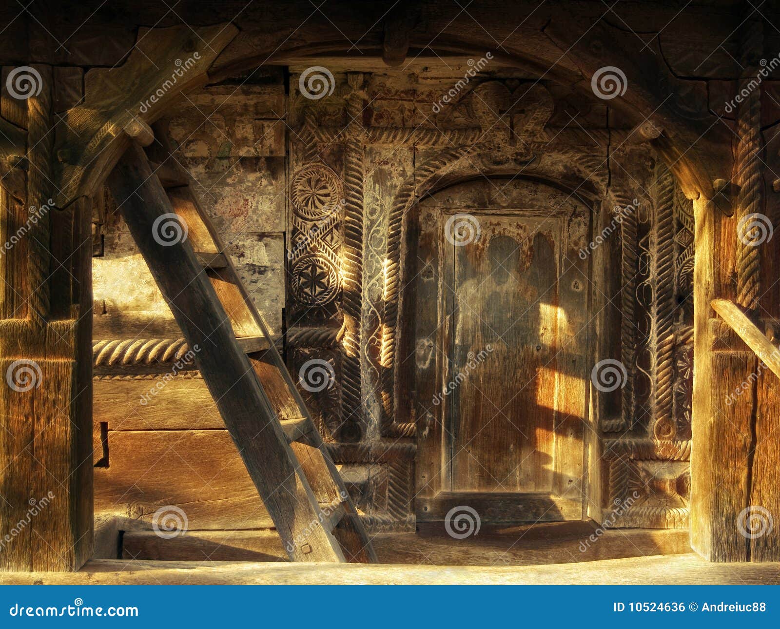 Wood church entry stock photo. Image of shadow, texture - 10524636