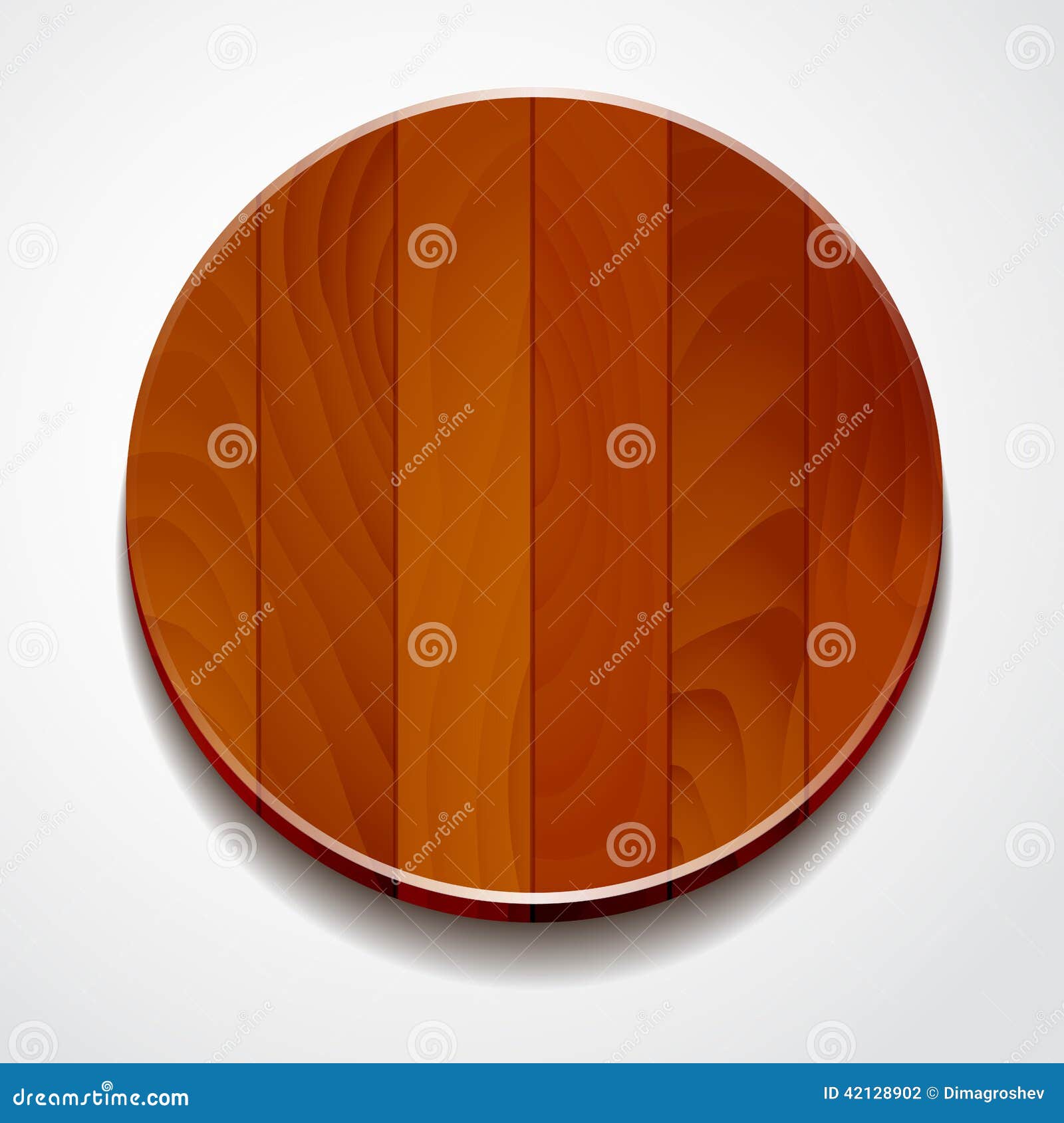 Wood circle isolated stock vector. Illustration of vertical - 42128902