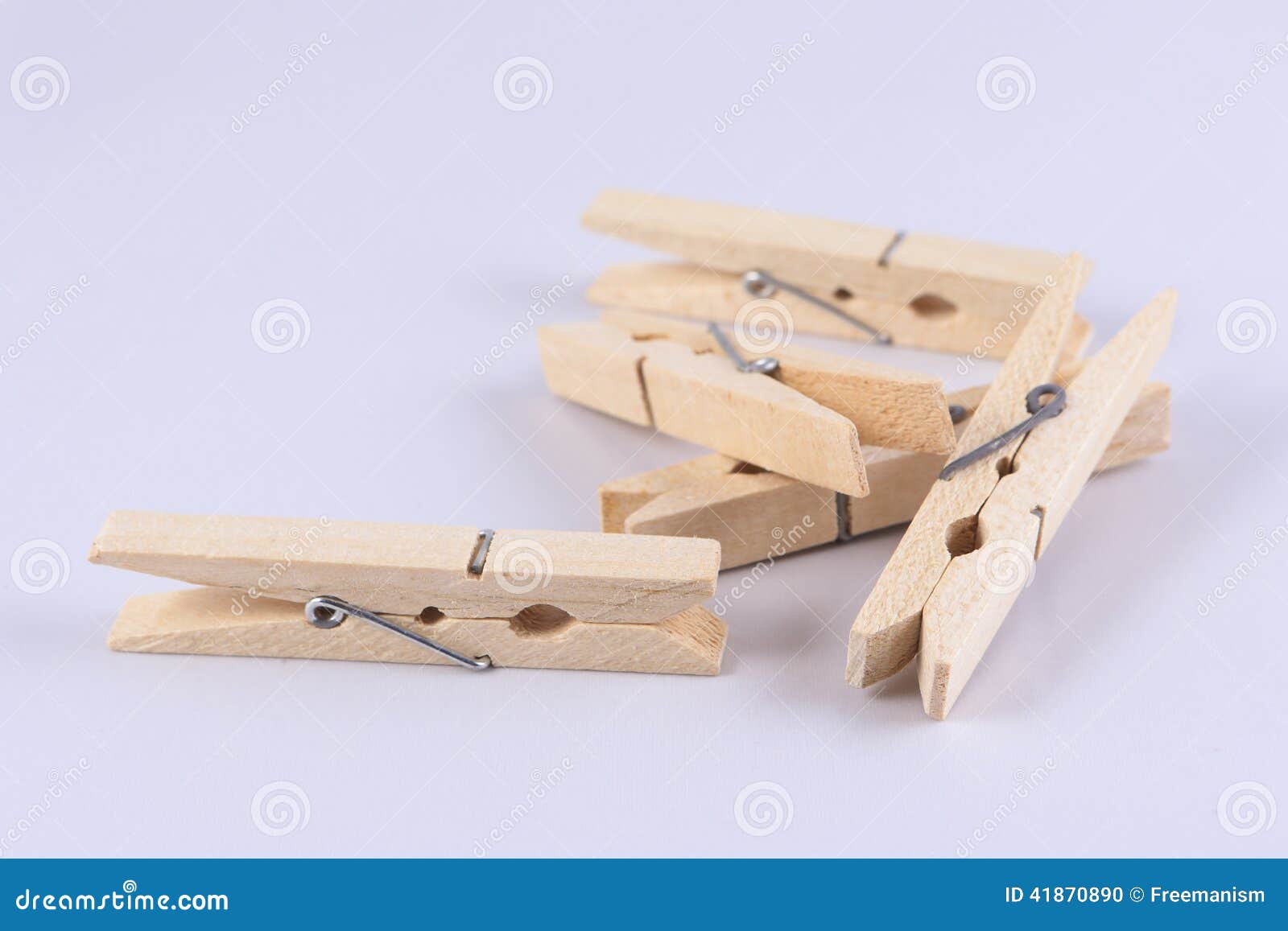 Wood clips stock photo. Image of clips, clothespins, clothes - 41870890