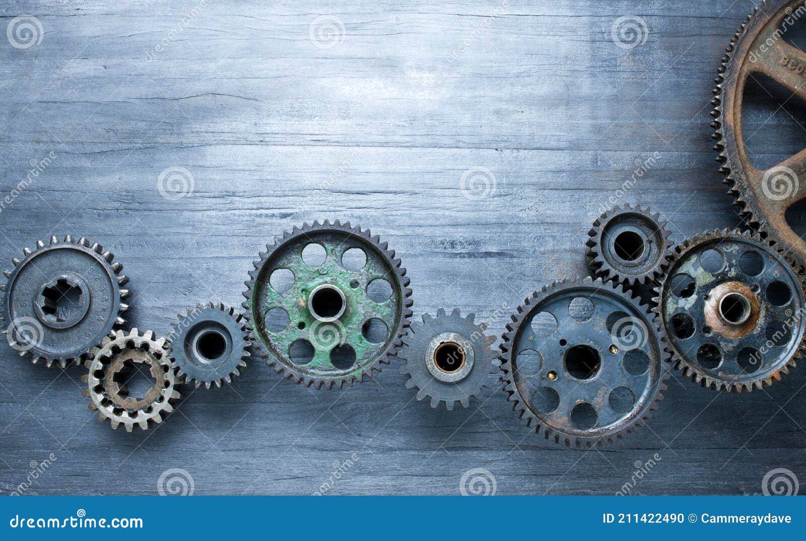 Wood Cogs Technology Rustic Business Background Stock Photo - Image of ...
