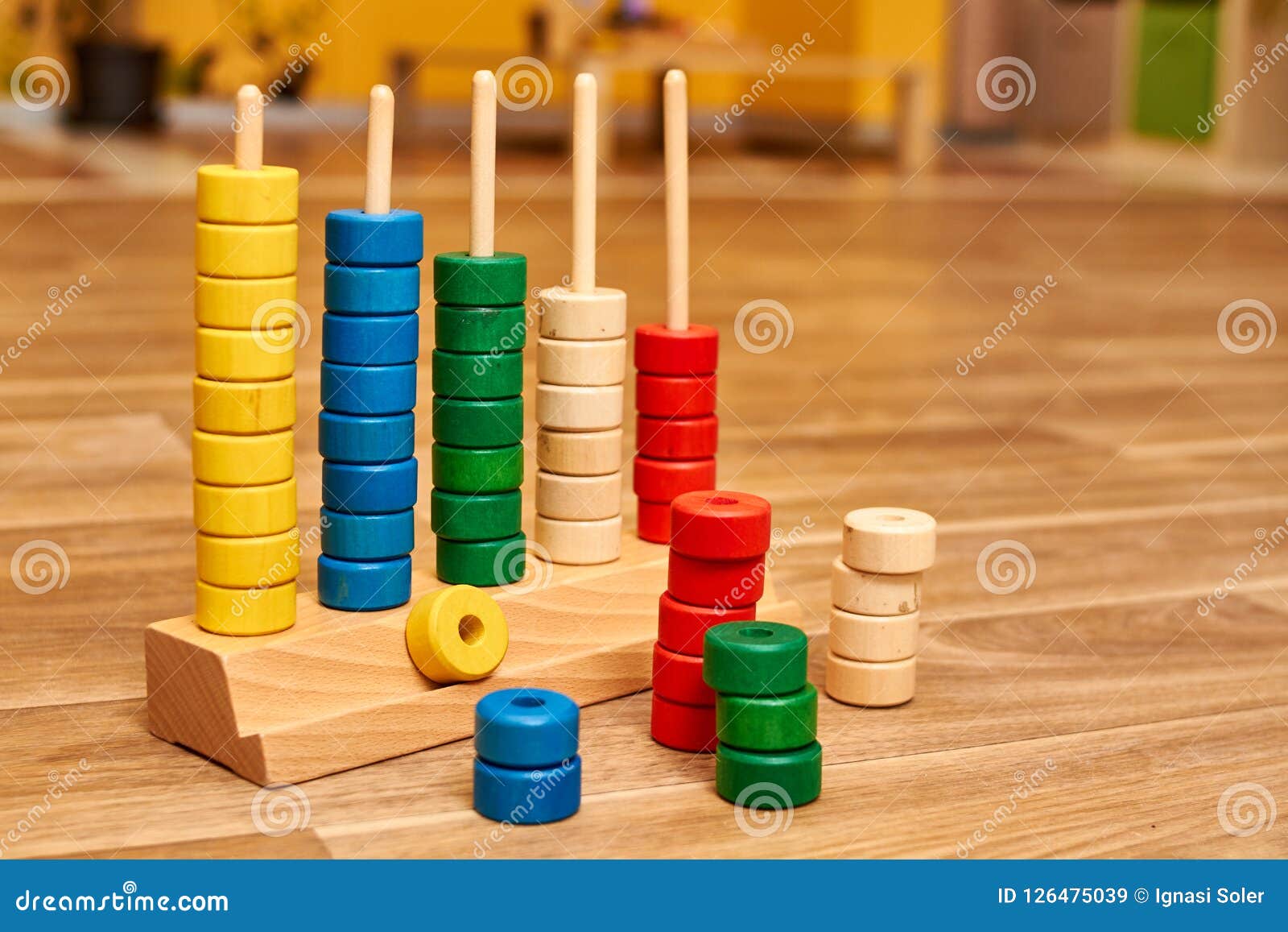 Wood color abacus stock image. Image of montessori, counting - 126475039