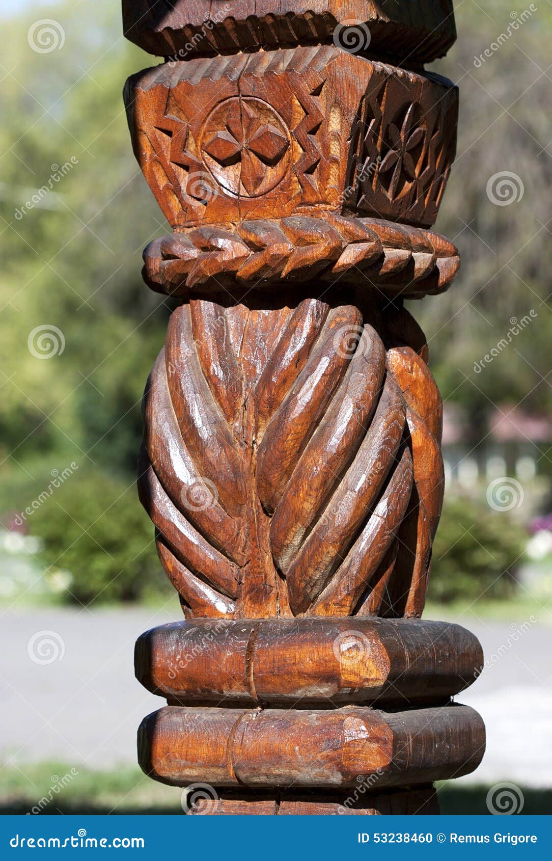 Wood column - RAW format stock photo. Image of carved - 53238460
