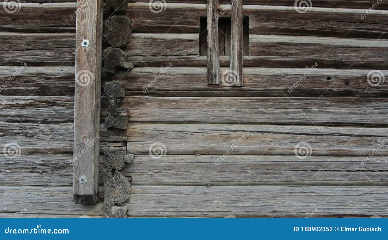 Wood Connection or Timber Joint on Log House Stock Photo - Image of ...