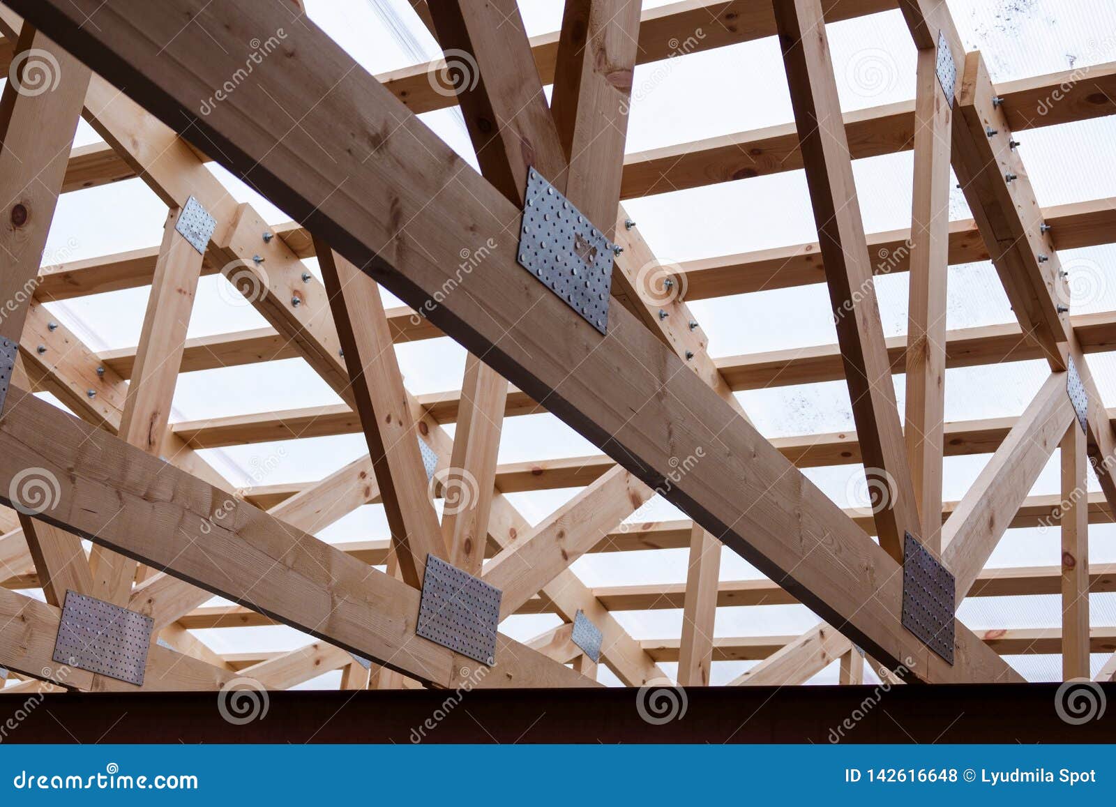 Wood construction stock photo. Image of design, carpentry - 142616648