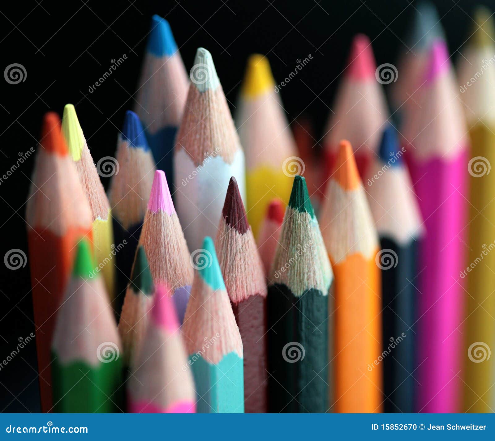 Wood crayon stock photo. Image of bright, focus, group - 15852670