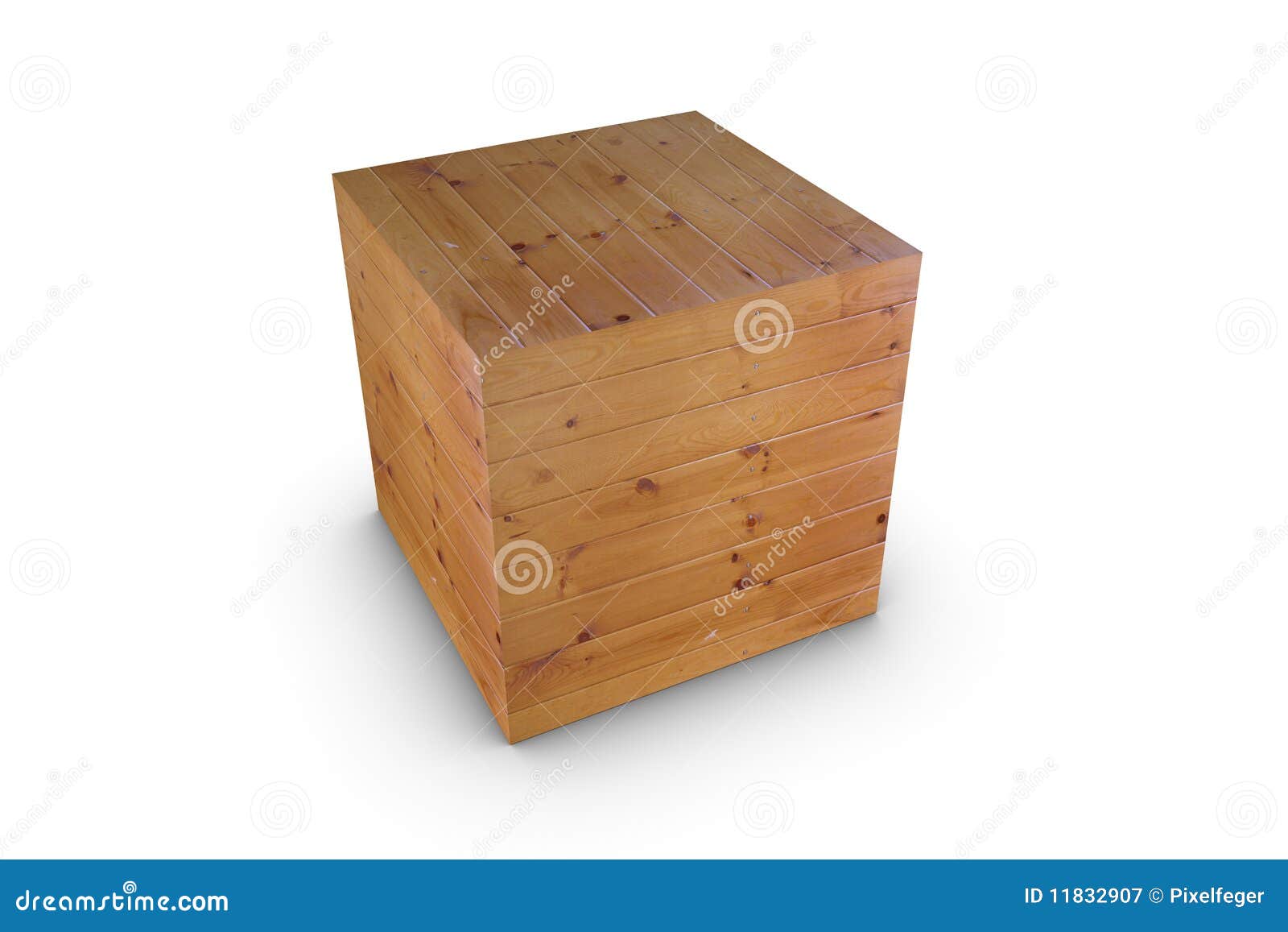 Wood cube stock illustration. Illustration of process - 11832907