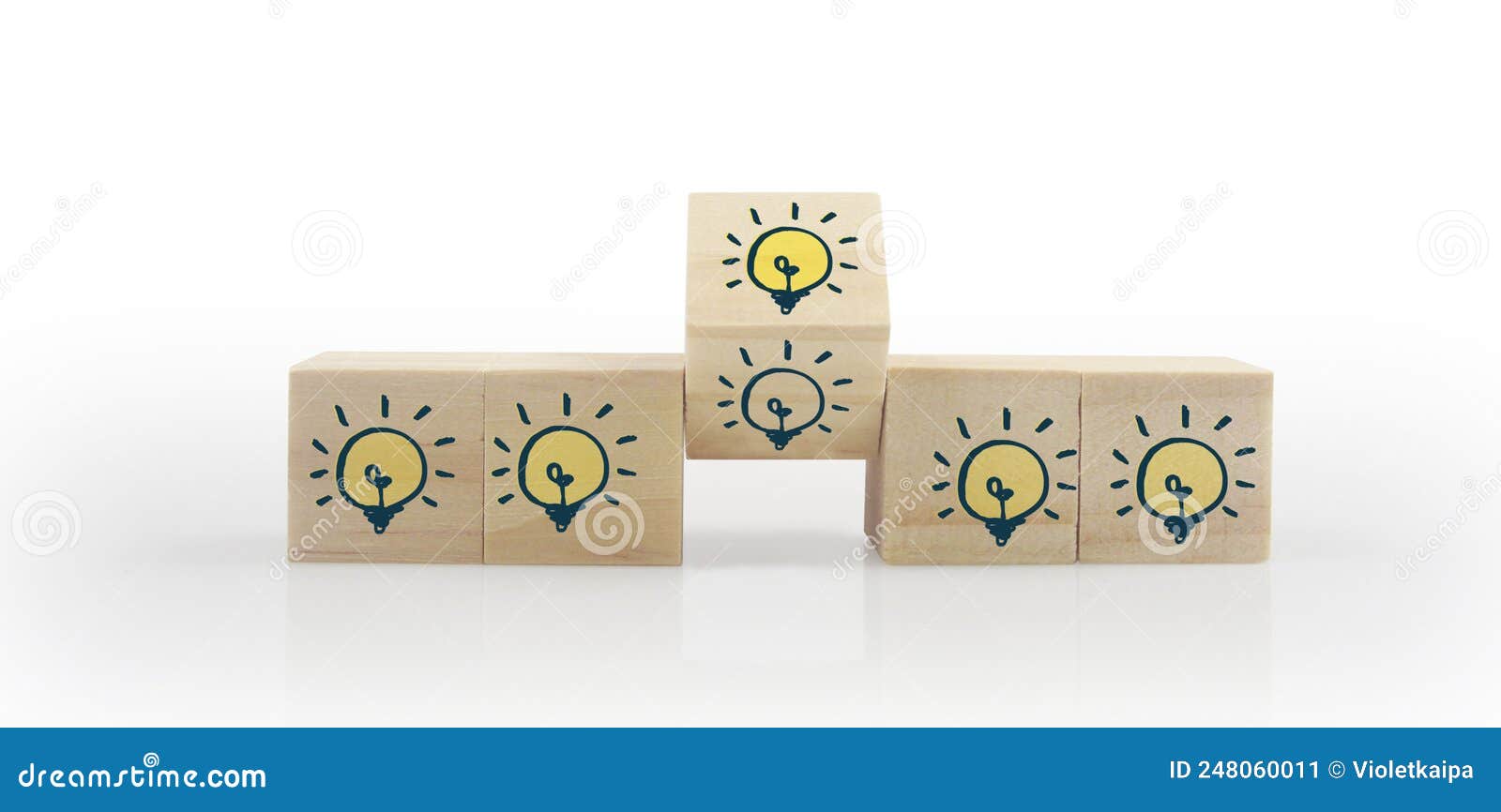 Wood Cube Arrange in Shape Business Concept Stock Image - Image of ...