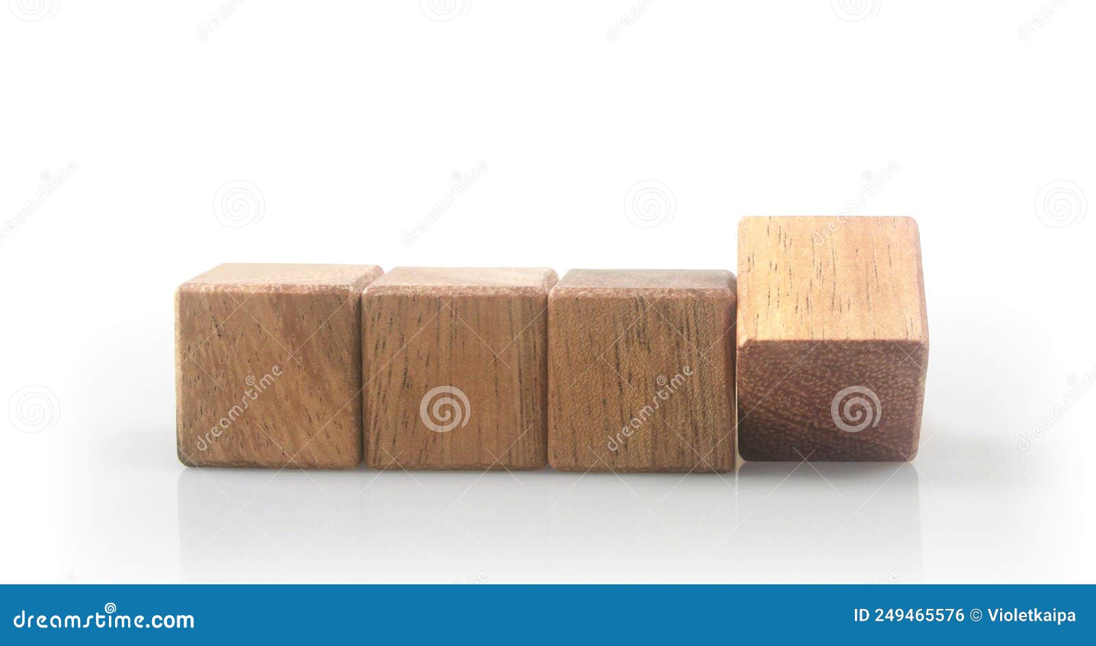 Wood cube arrange in shape stock photo. Image of progress - 249465576