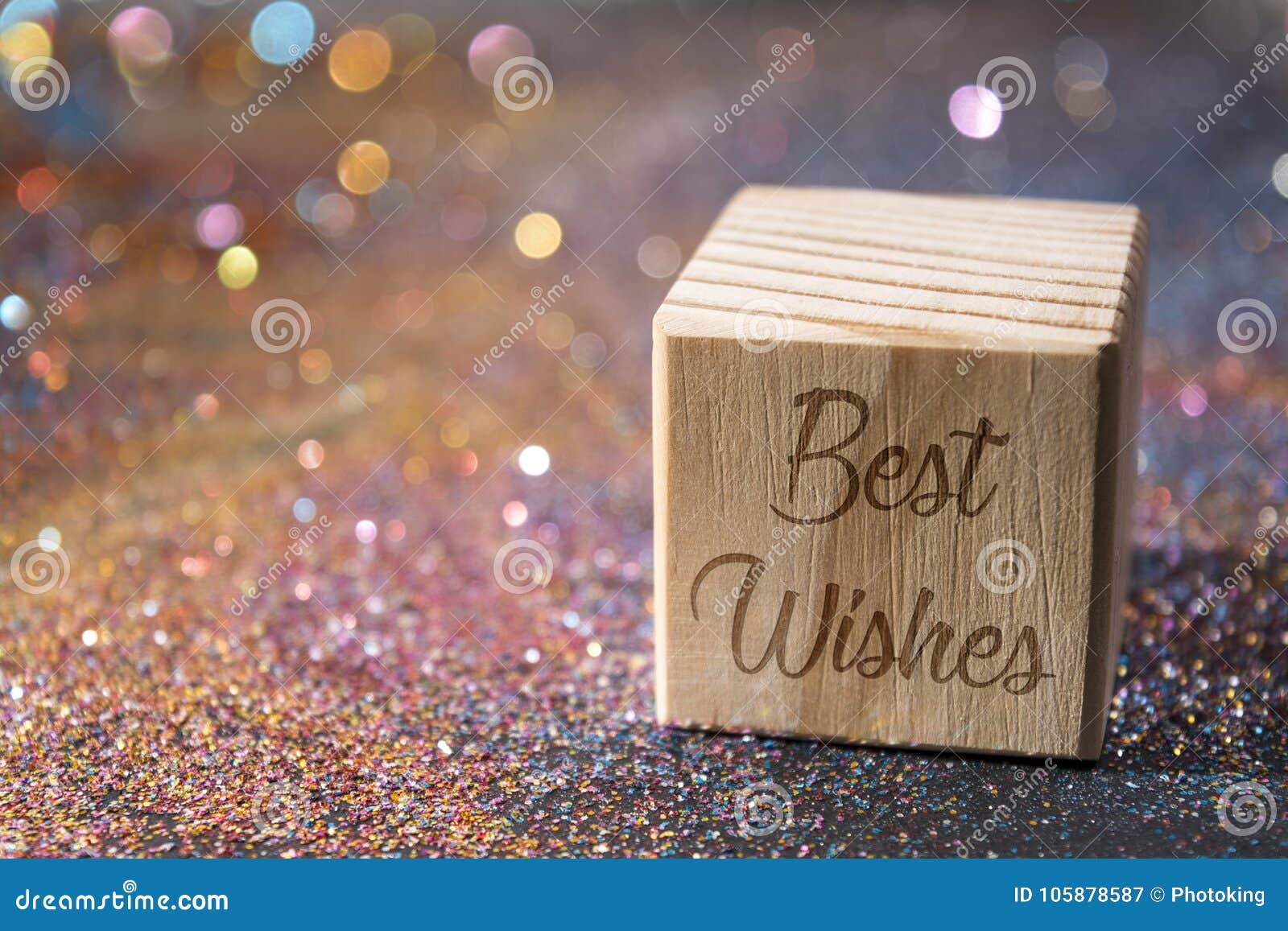 Best wishes text on cube stock image. Image of cube - 105878587