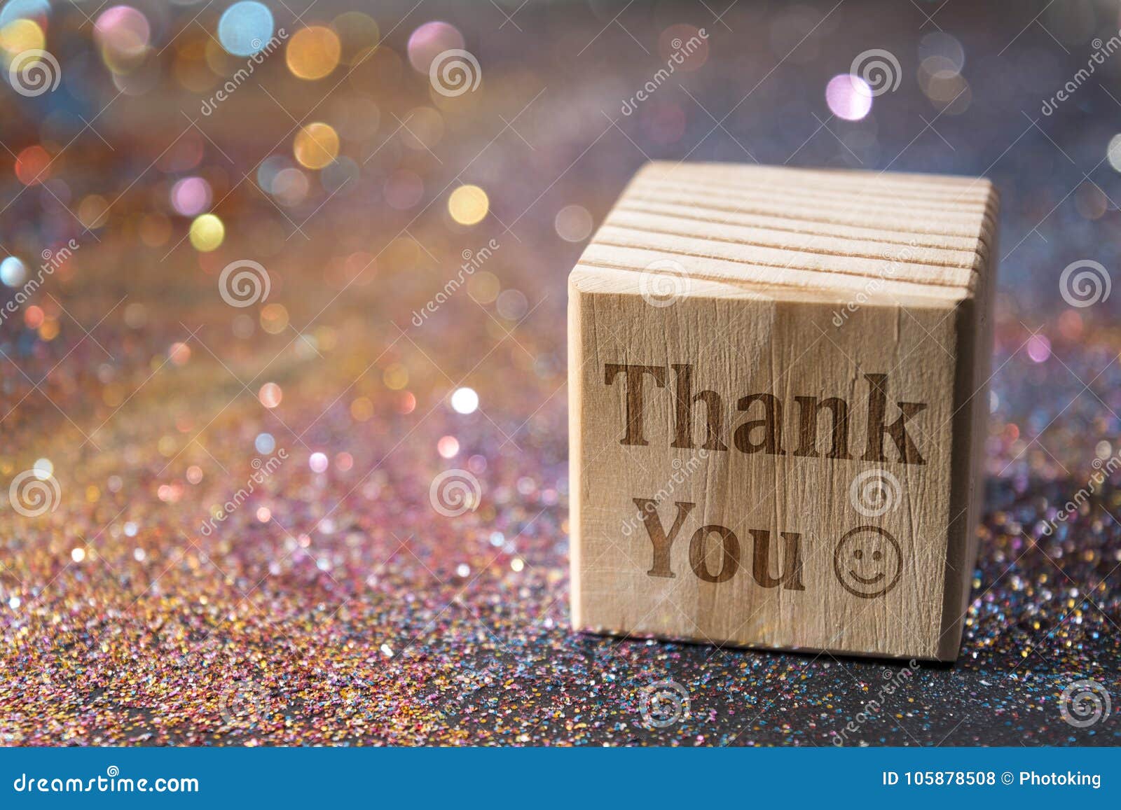 Thank You! Text Message In White Chalk Letters Written On A School ...