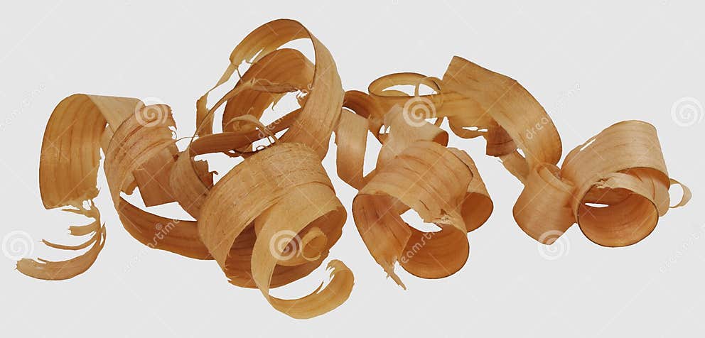Wood Curls Isolated stock image. Image of carpentry, isolated - 16222287