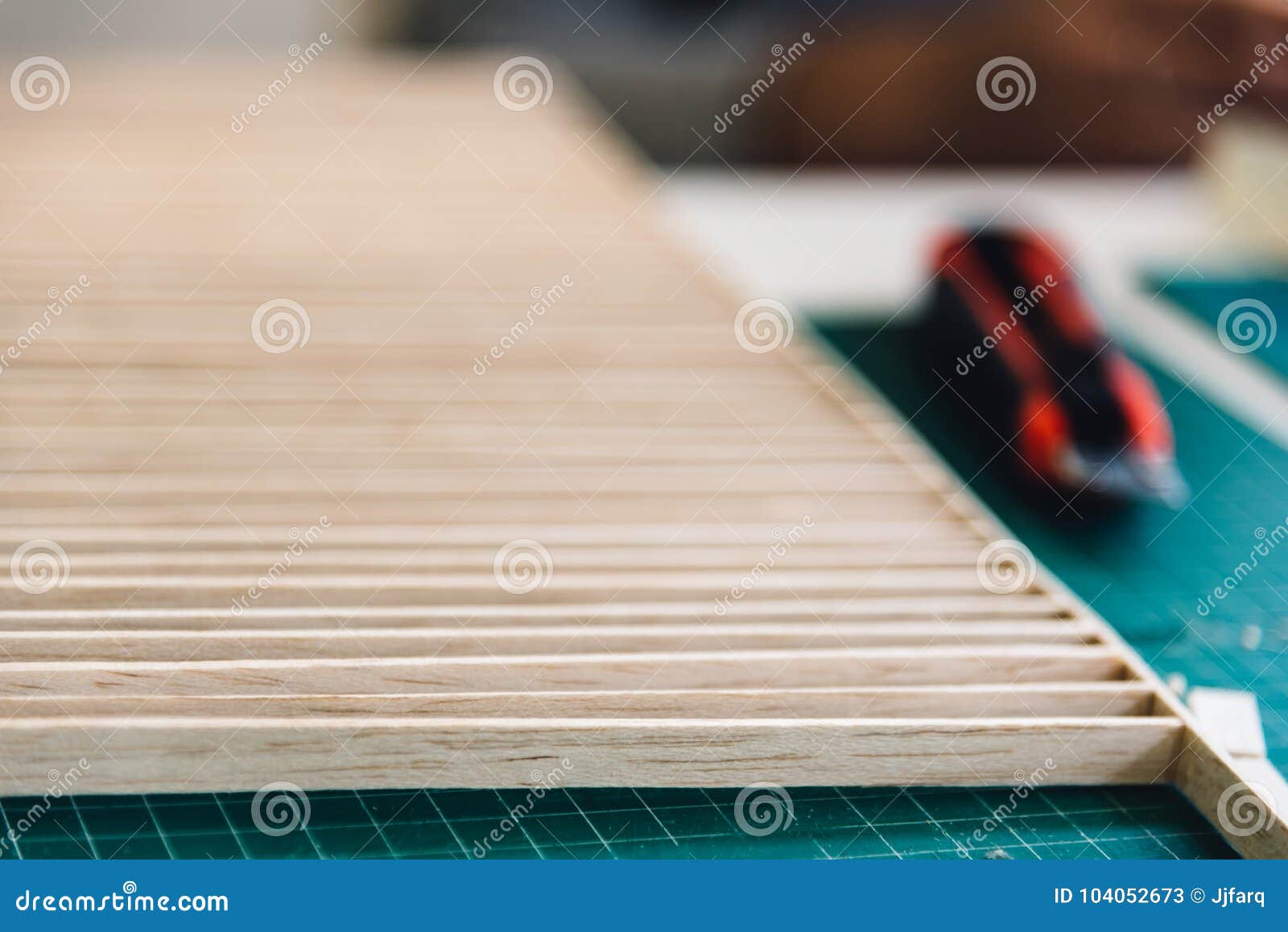 Wood and Cutter Set for Architecture Models Stock Image - Image of ...