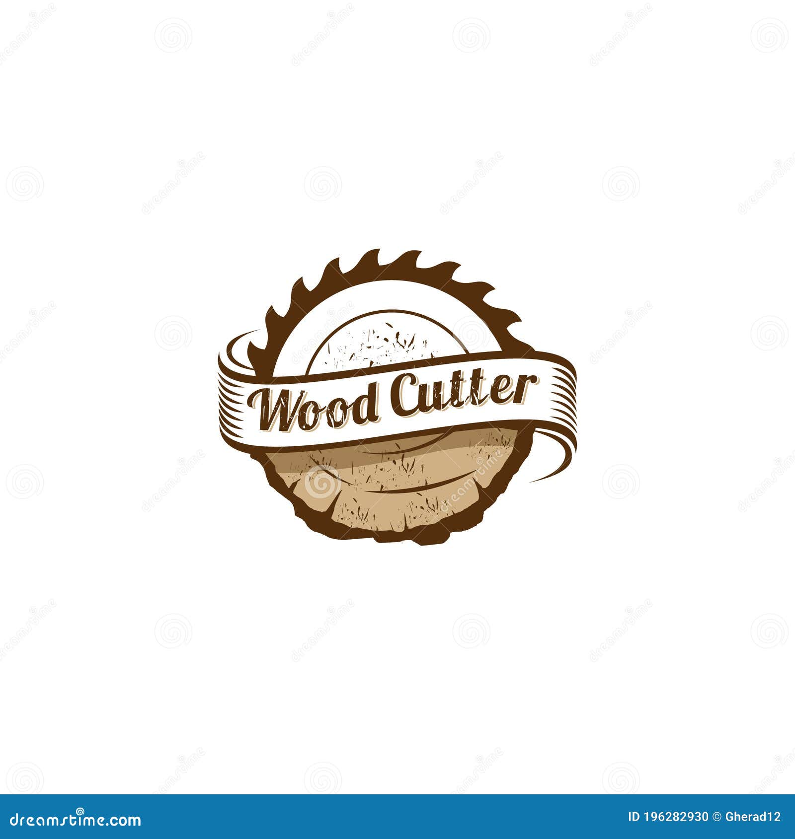Wood Cutter Vintage Logo Vector Stock Vector - Illustration of ...