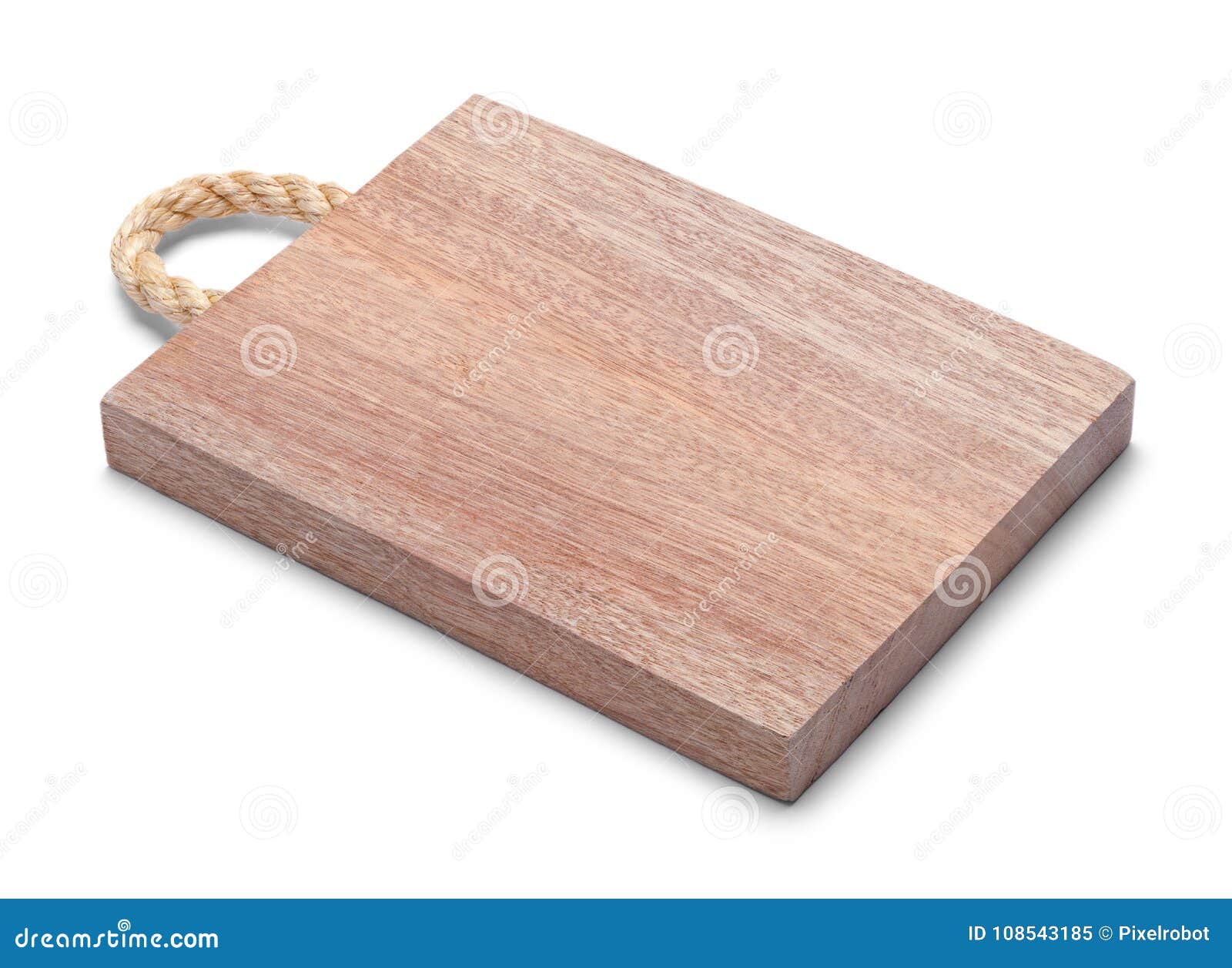 Rope Handle Cutting Board stock image. Image of brown - 108543185