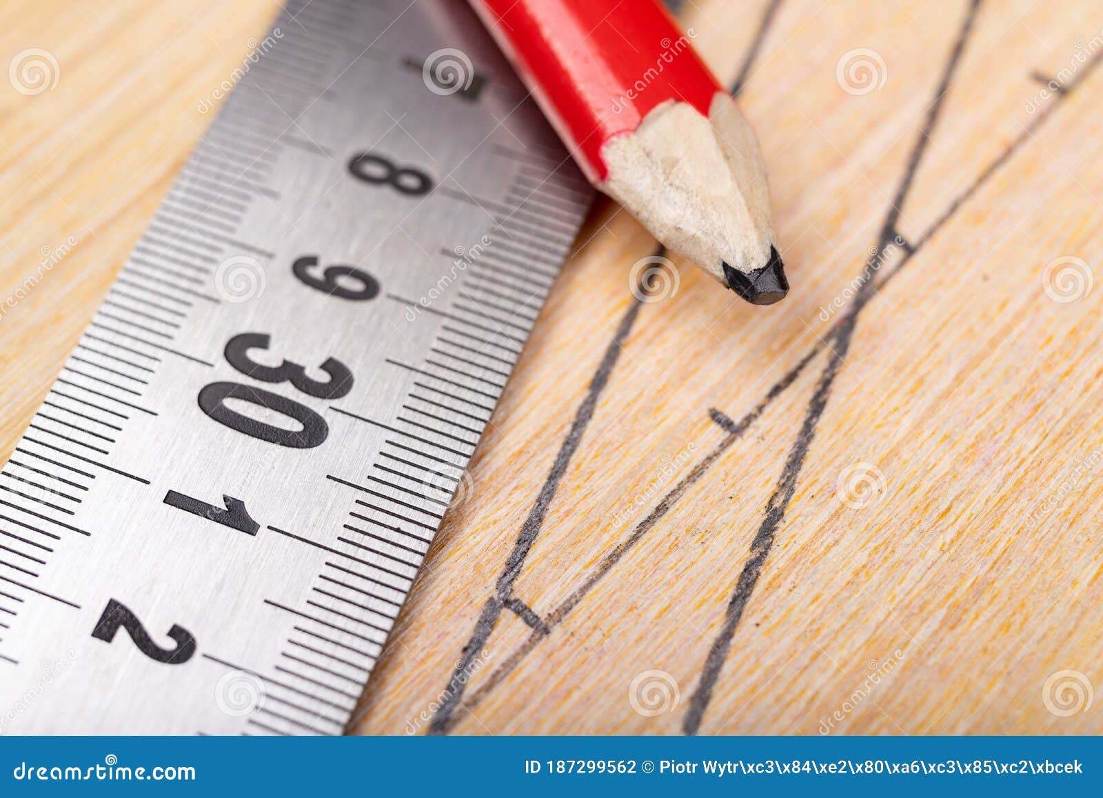 Wood Cutting Line Drawing. Small Carpentry Work in a Home Workshop ...