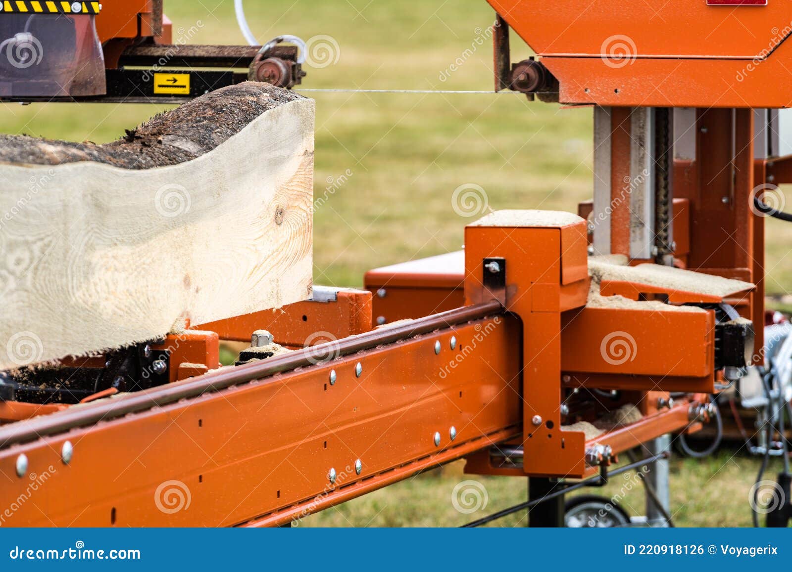 Wood cutting machine stock photo. Image of cutting, lumber - 220918126
