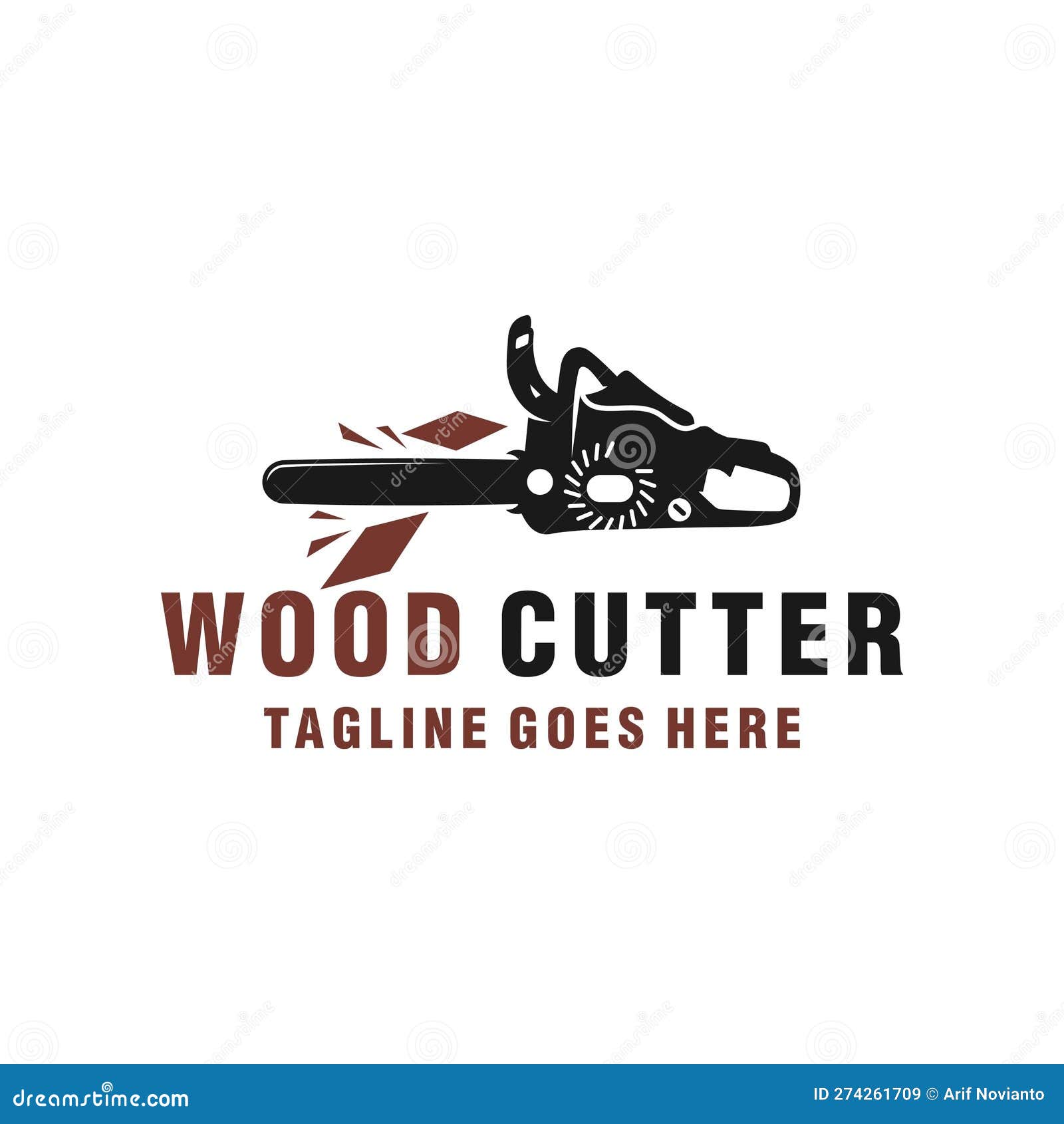 Wood Cutting Tool Vector Illustration Logo Stock Vector - Illustration ...