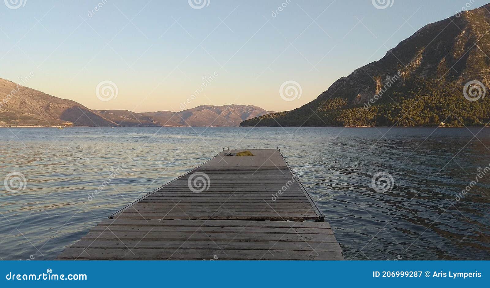 Wood dock path in the sea stock image. Image of dock - 206999287