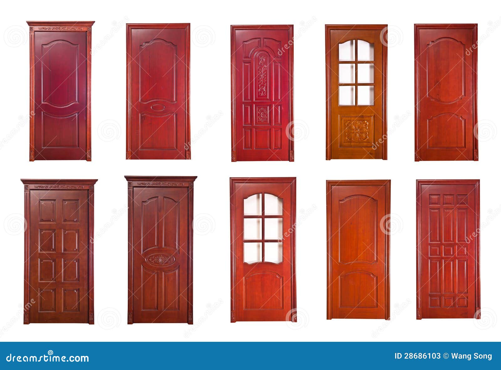 Wood door renderings stock image. Image of interior, entry - 28686103