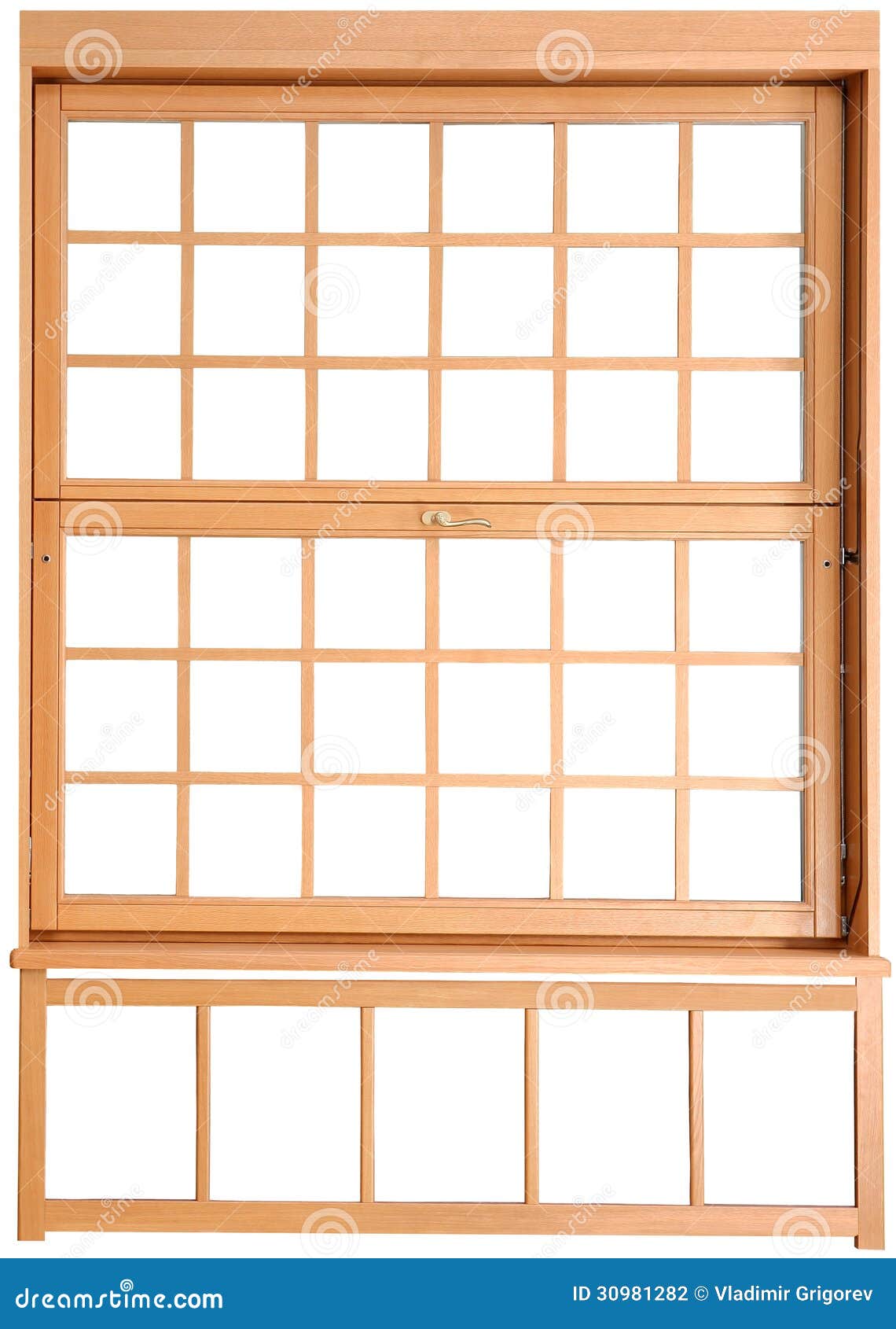 Wood Double Hung Windows. Double-hung Window Parts. Stock Photo - Image ... Wood Double Hung Windows. Double-hung Window Parts. Stock Photo - Image ...