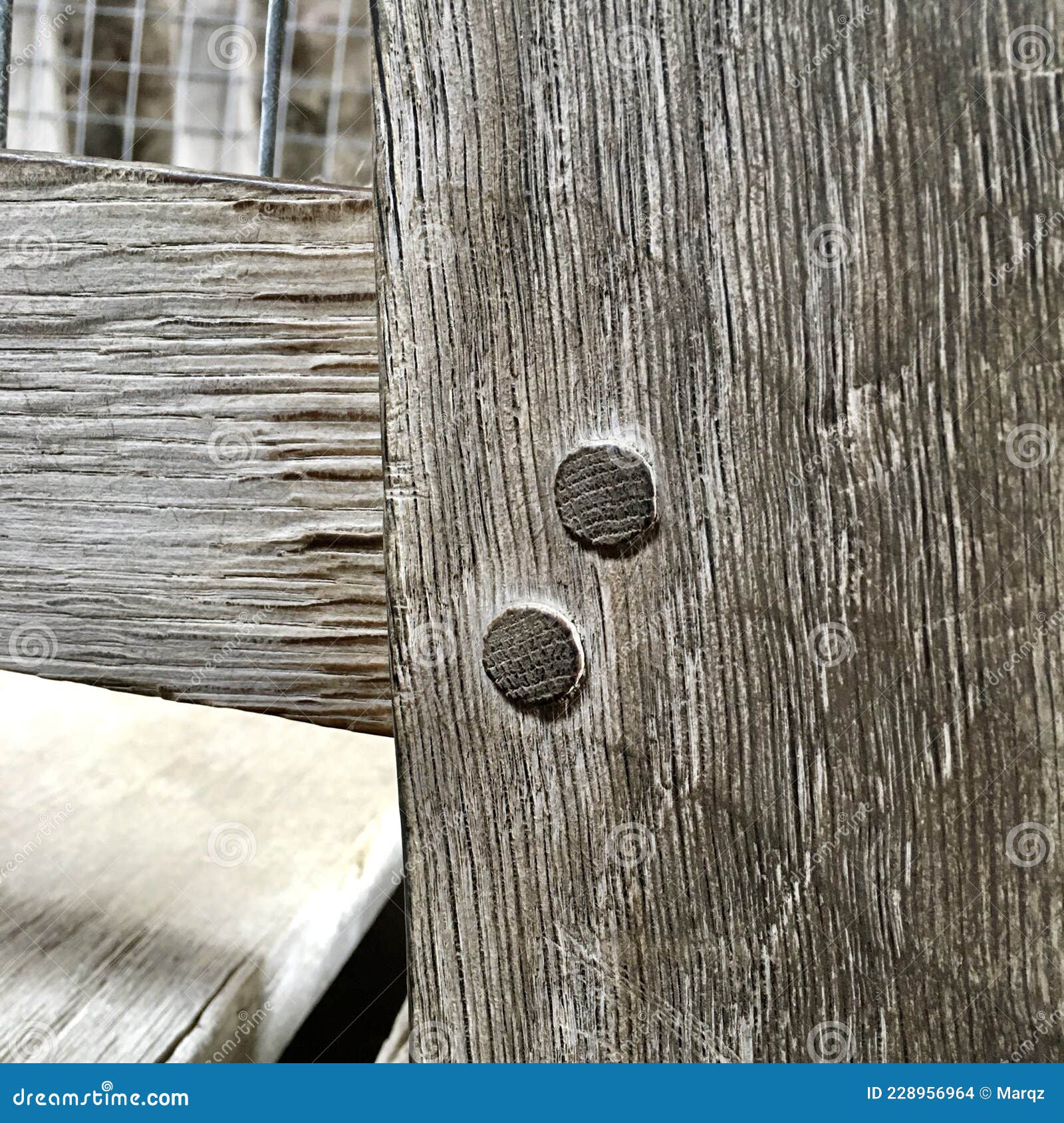 Wood dowel connection stock photo. Image of horizontal - 228956964