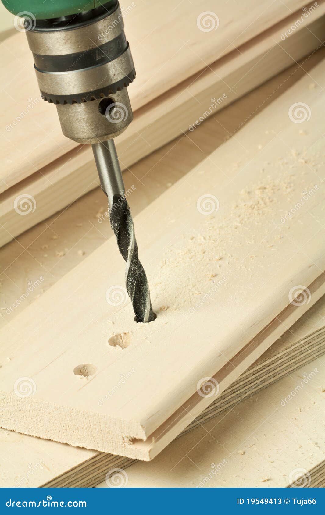 Wood drill stock image. Image of metal, construction - 19549413