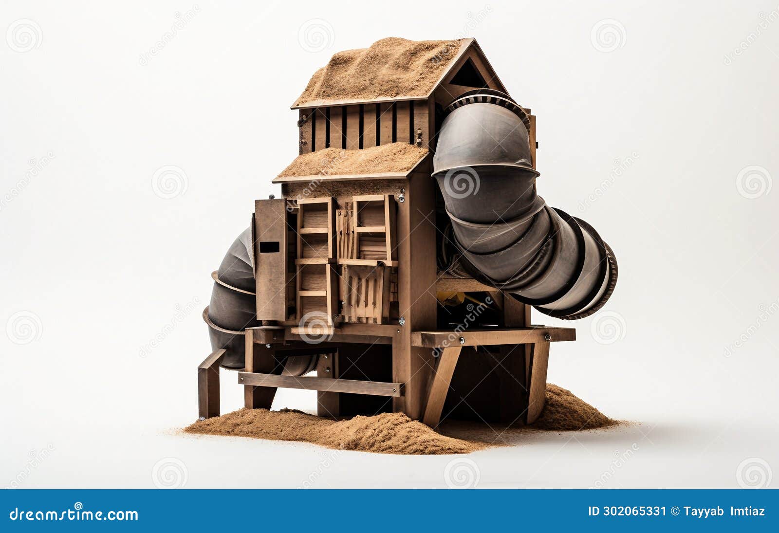 Wood Dust Collector Isolated on Transparent Background. Stock ...