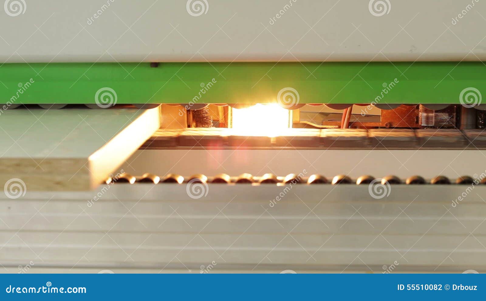 Wood Edging Machine in Action - Closeup Stock Footage - Video of ...