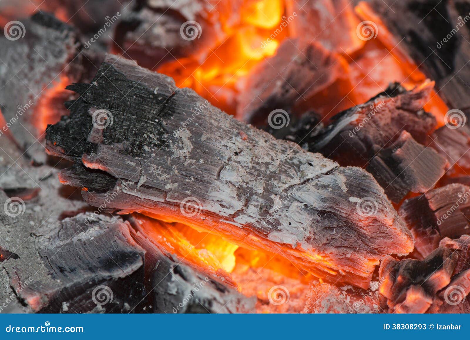 Wood embers detail stock image. Image of bright, wood - 38308293