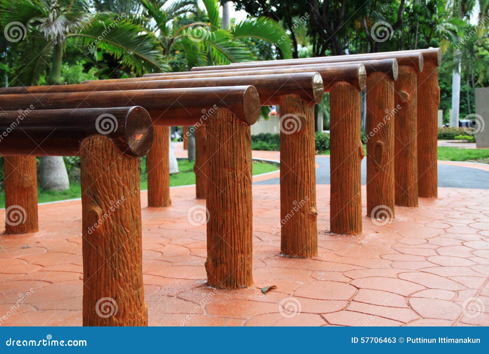 Wood equipment of exercise stock image. Image of tree - 57706463