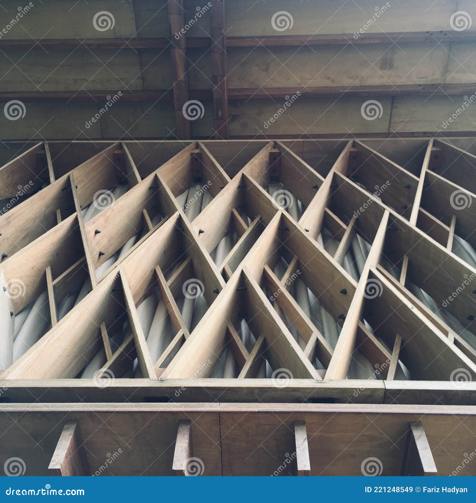 Diagonal Pattern Facade Building Stock Image - Image of facade ...