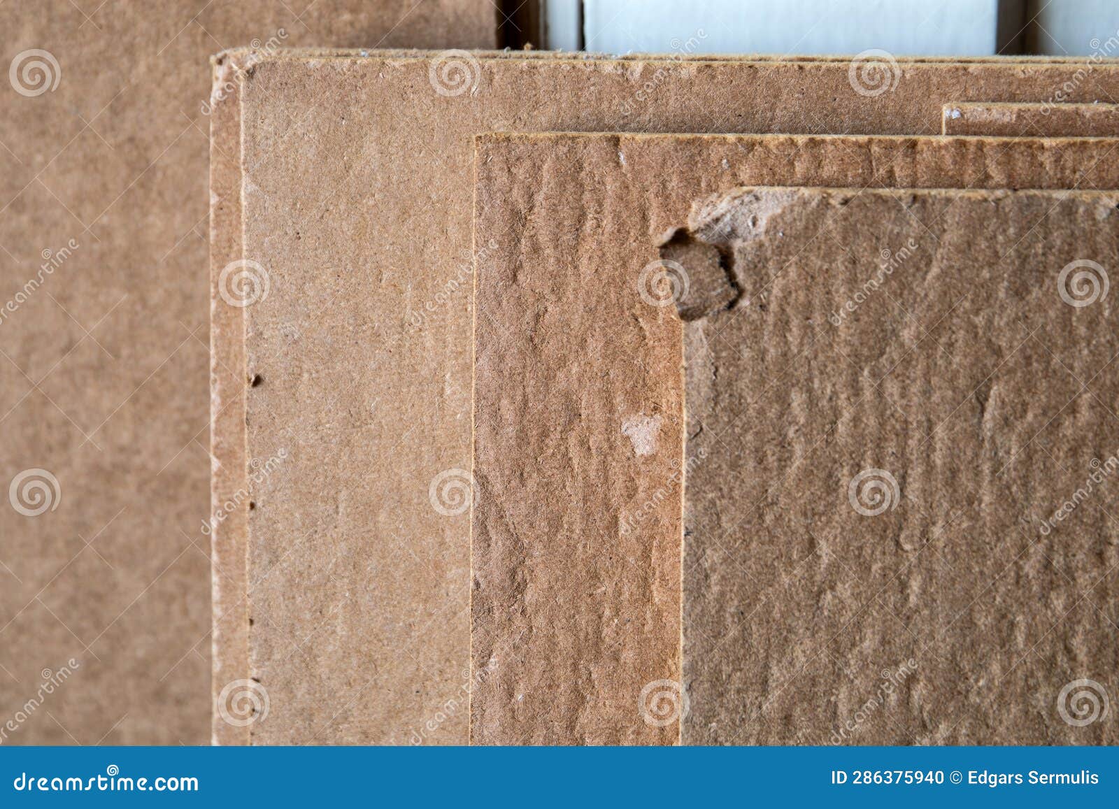Wood Fibre Board, Construction and Insulation Boards. Construction Site ...