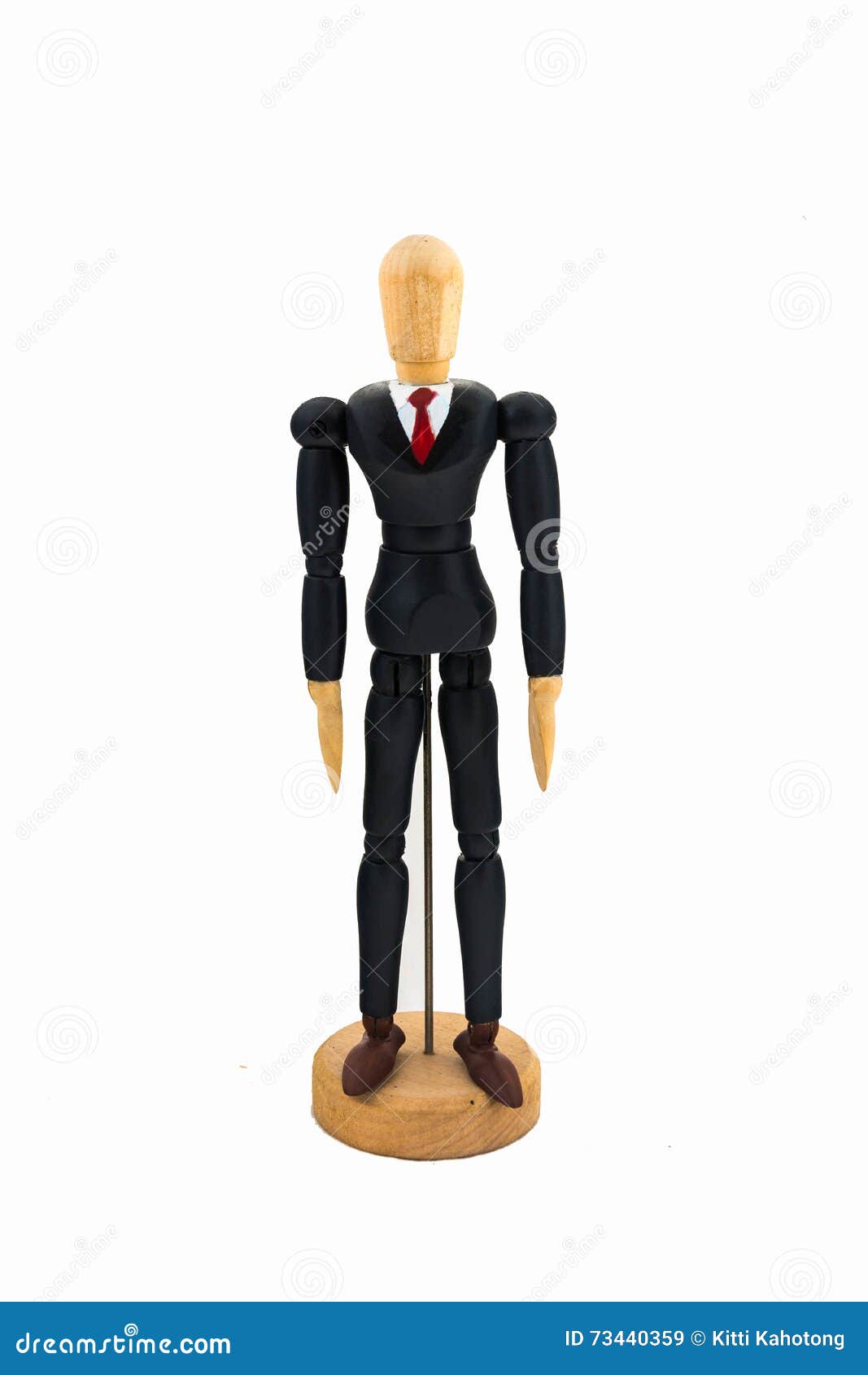Wood Figure business man stock image. Image of portrait - 73440359