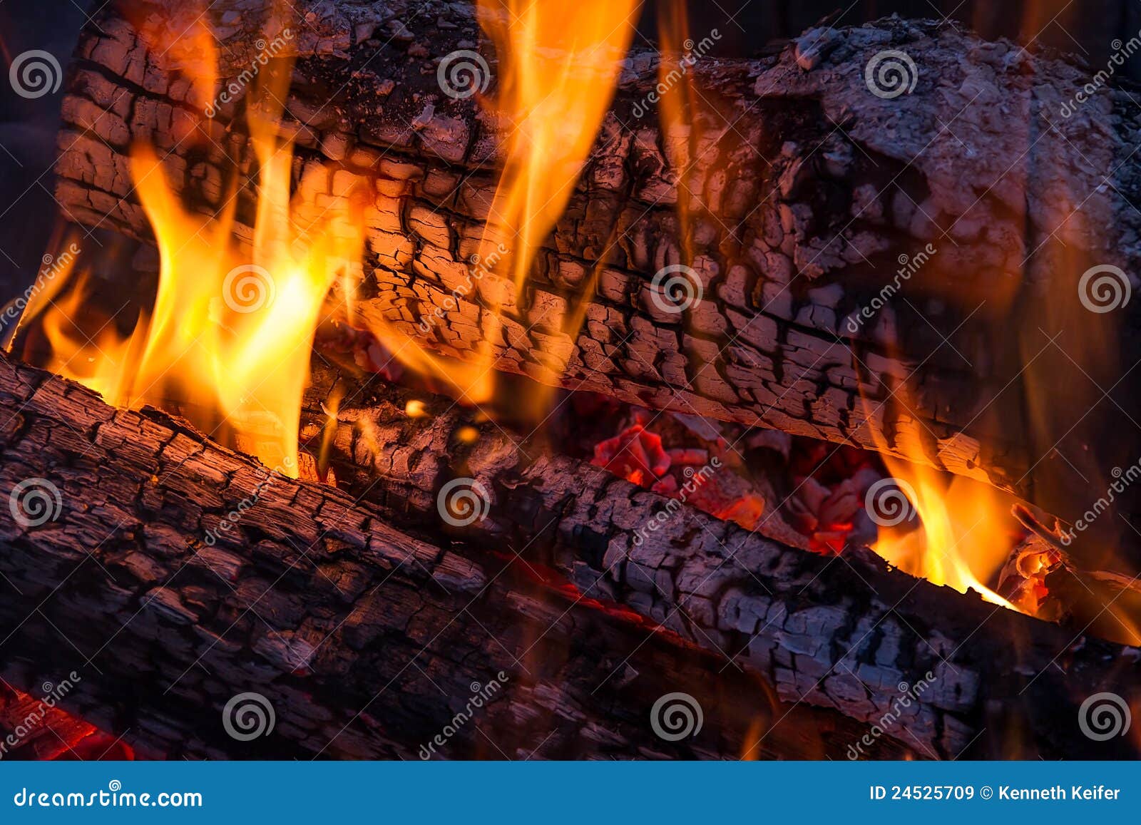 Wood fire stock image. Image of aglow, aflame, ashes - 24525709